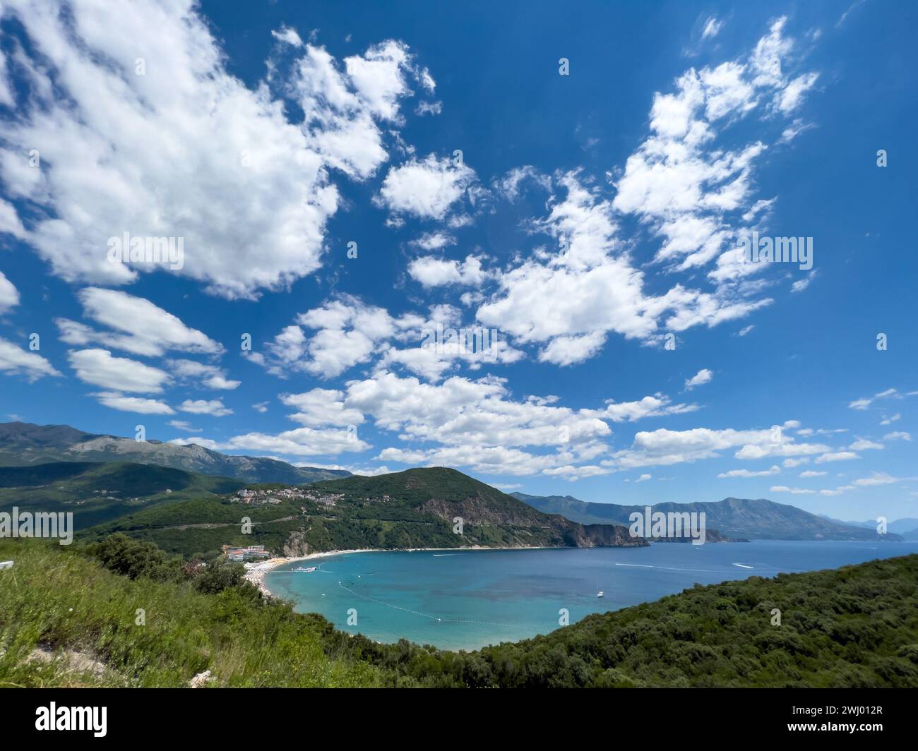 Blue bay in valley hi-res stock photography and images - Alamy