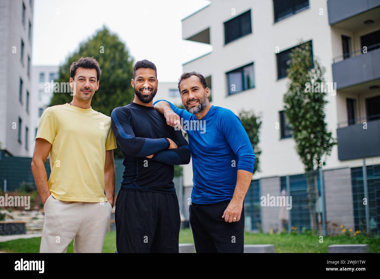 Best friends playing sport outdoors, having fun, competing. Playing ...