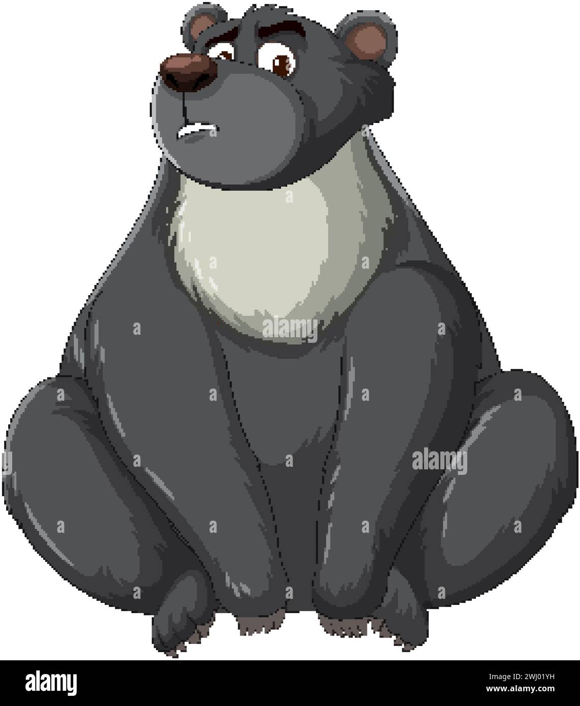 Contemplative expression Stock Vector Images - Alamy