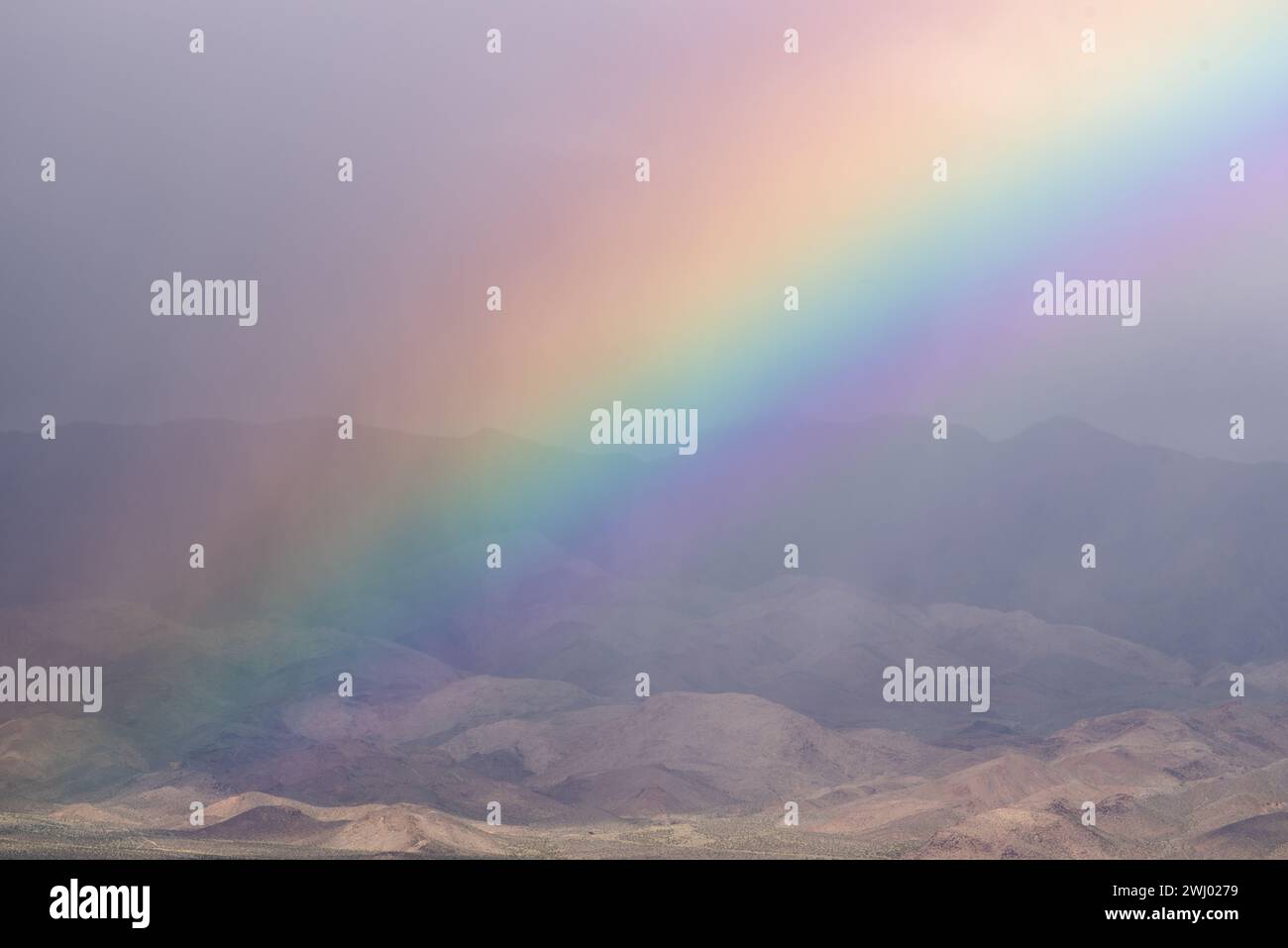 Death Valley National Park, Desert, Rare Rainbow, Rainstorm, Ground ...