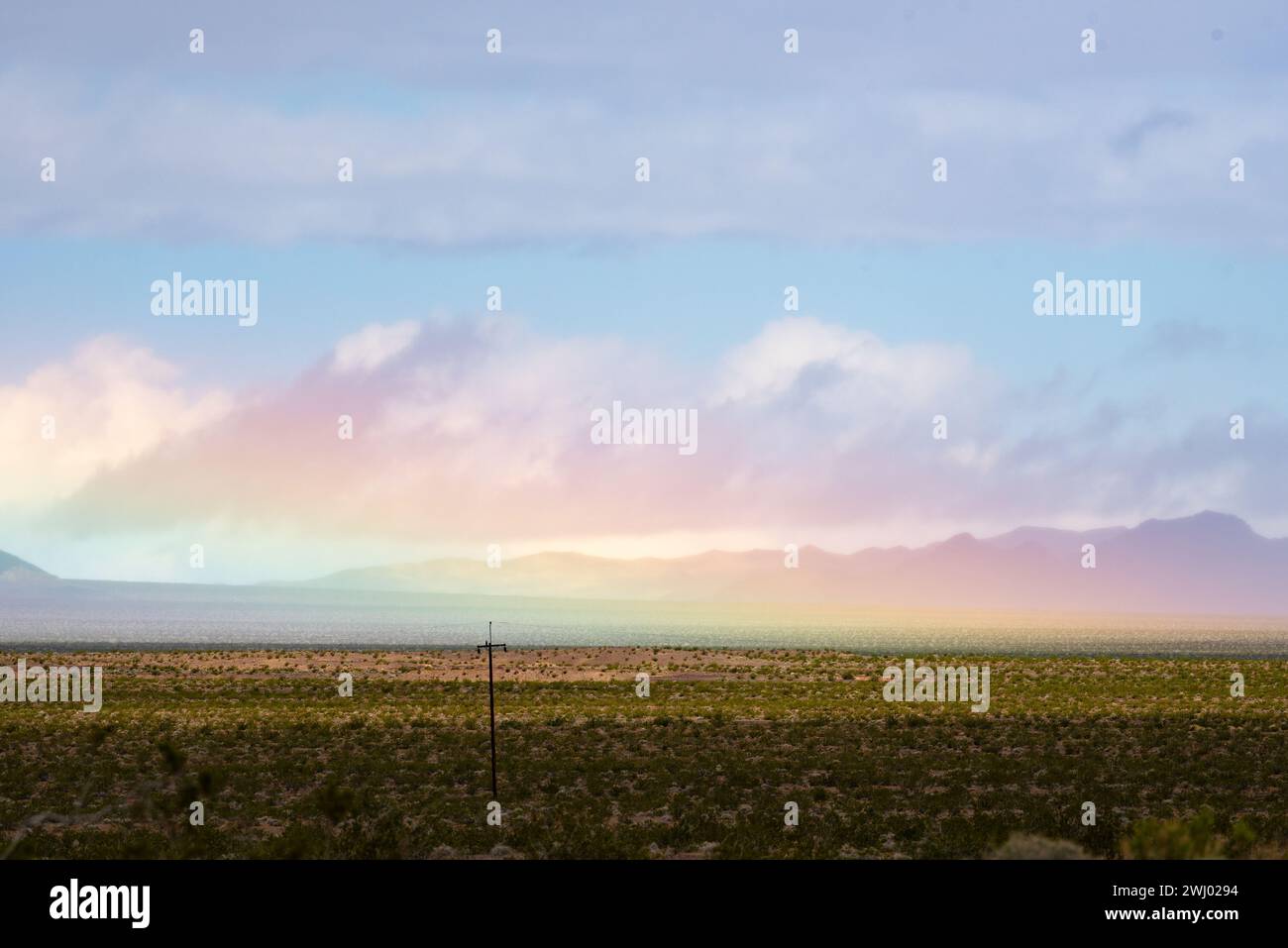 Death Valley National Park, Desert, Rare Rainbow, Rainstorm, Ground ...