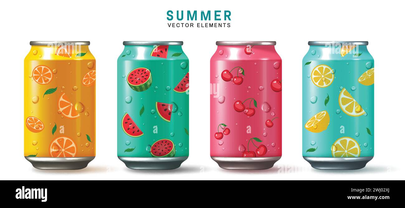 Summer floaters ring vector set design. Summer floater rings in pastel ...