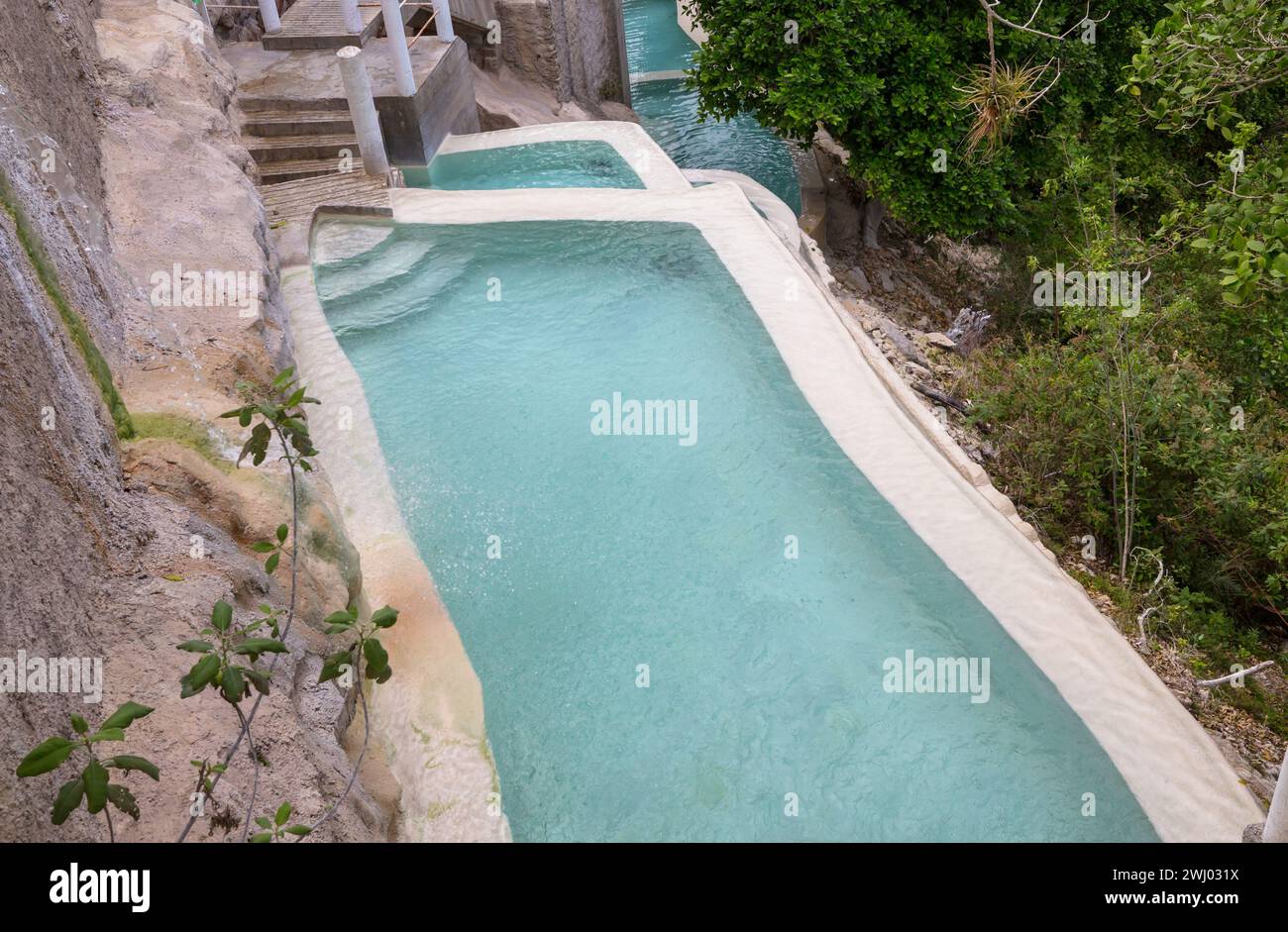 The Grutas of Tolantongo are a national park with hot springs, in the ...