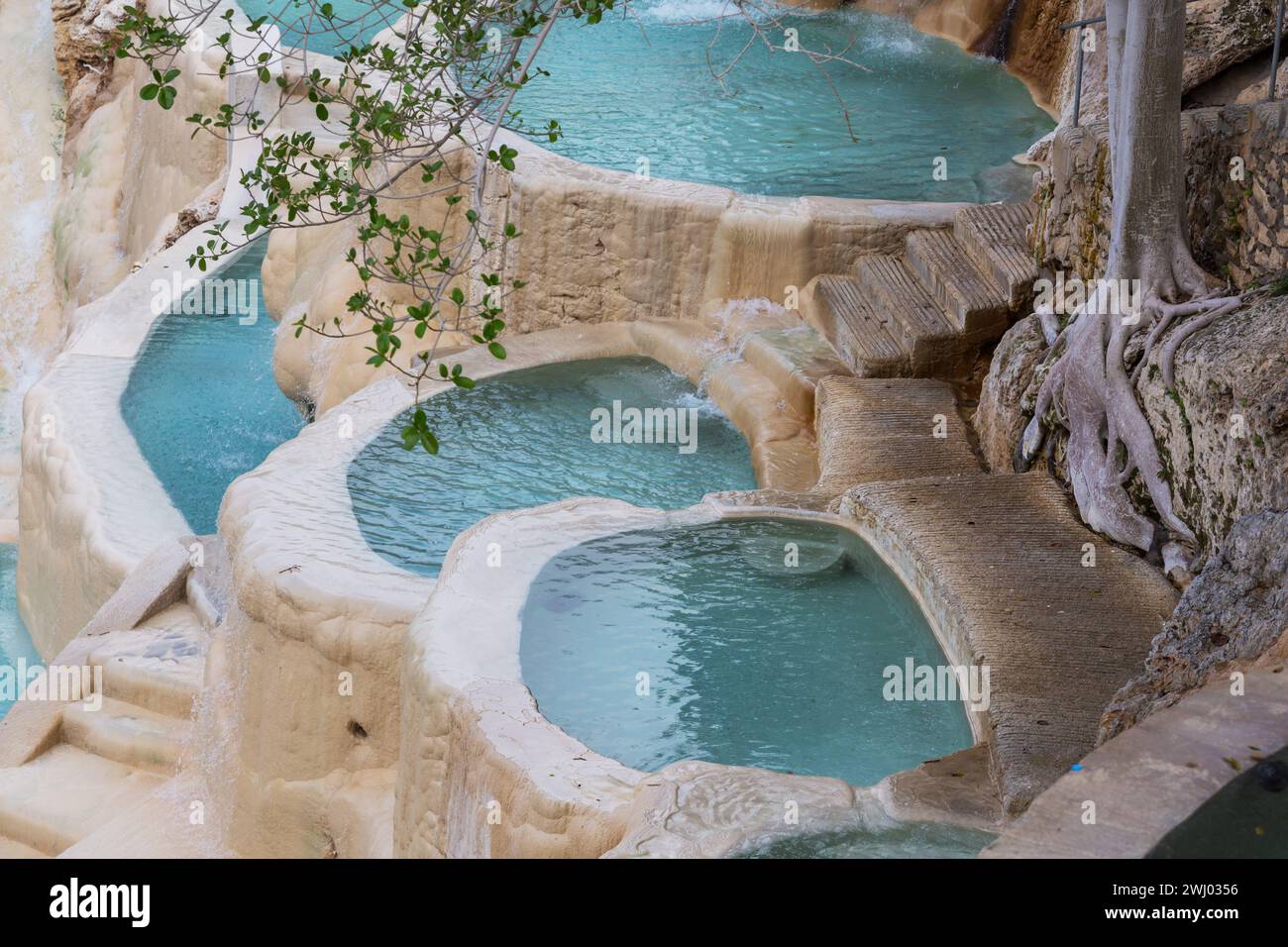 The Grutas of Tolantongo are a national park with hot springs, in the ...