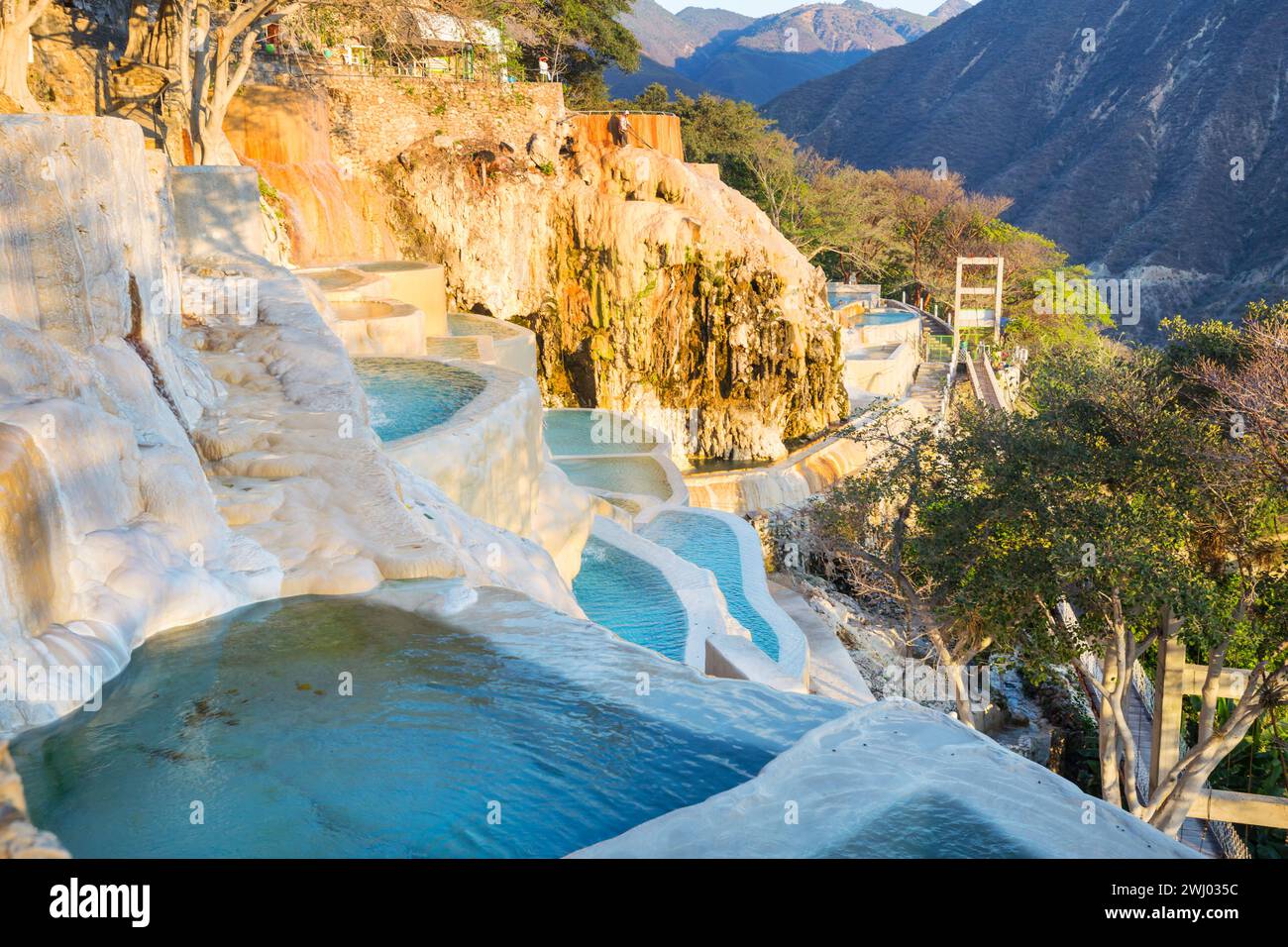 The Grutas of Tolantongo are a national park with hot springs, in the ...
