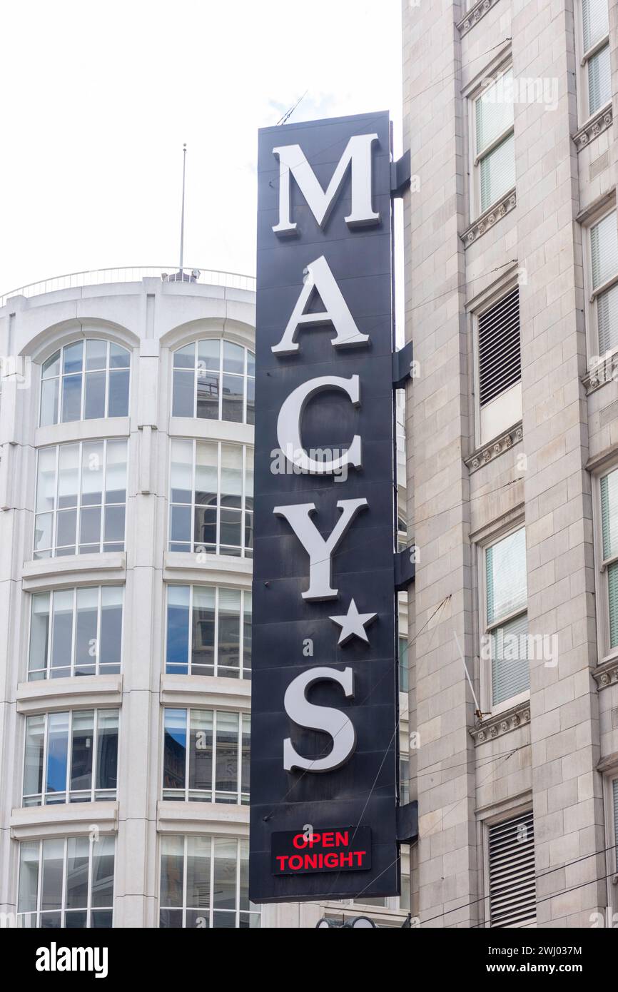 Macys department store sign stockton streetunion square sign si hi-res ...