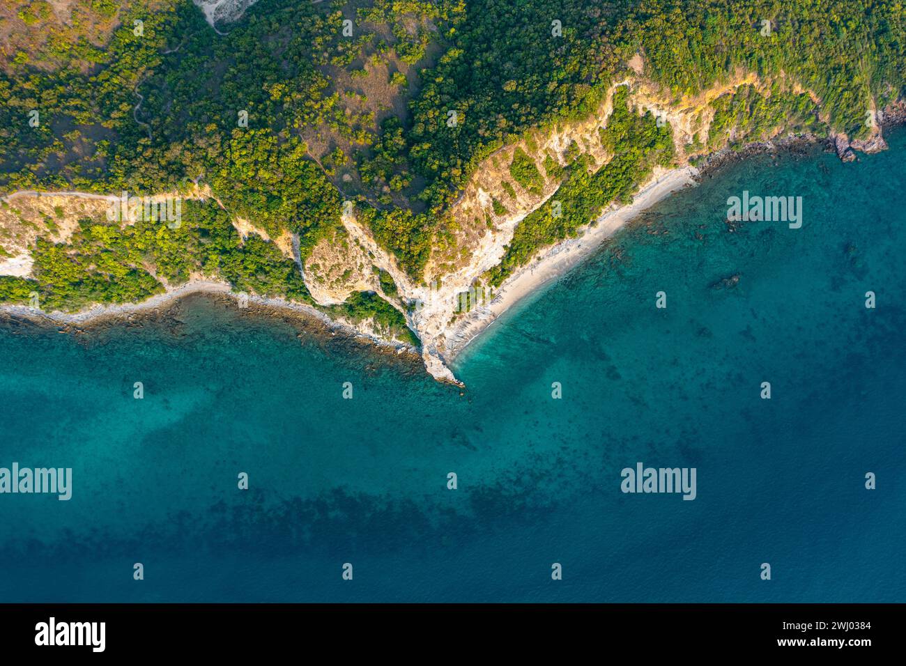 Aerial view fantastic rocky coastline hi-res stock photography and ...