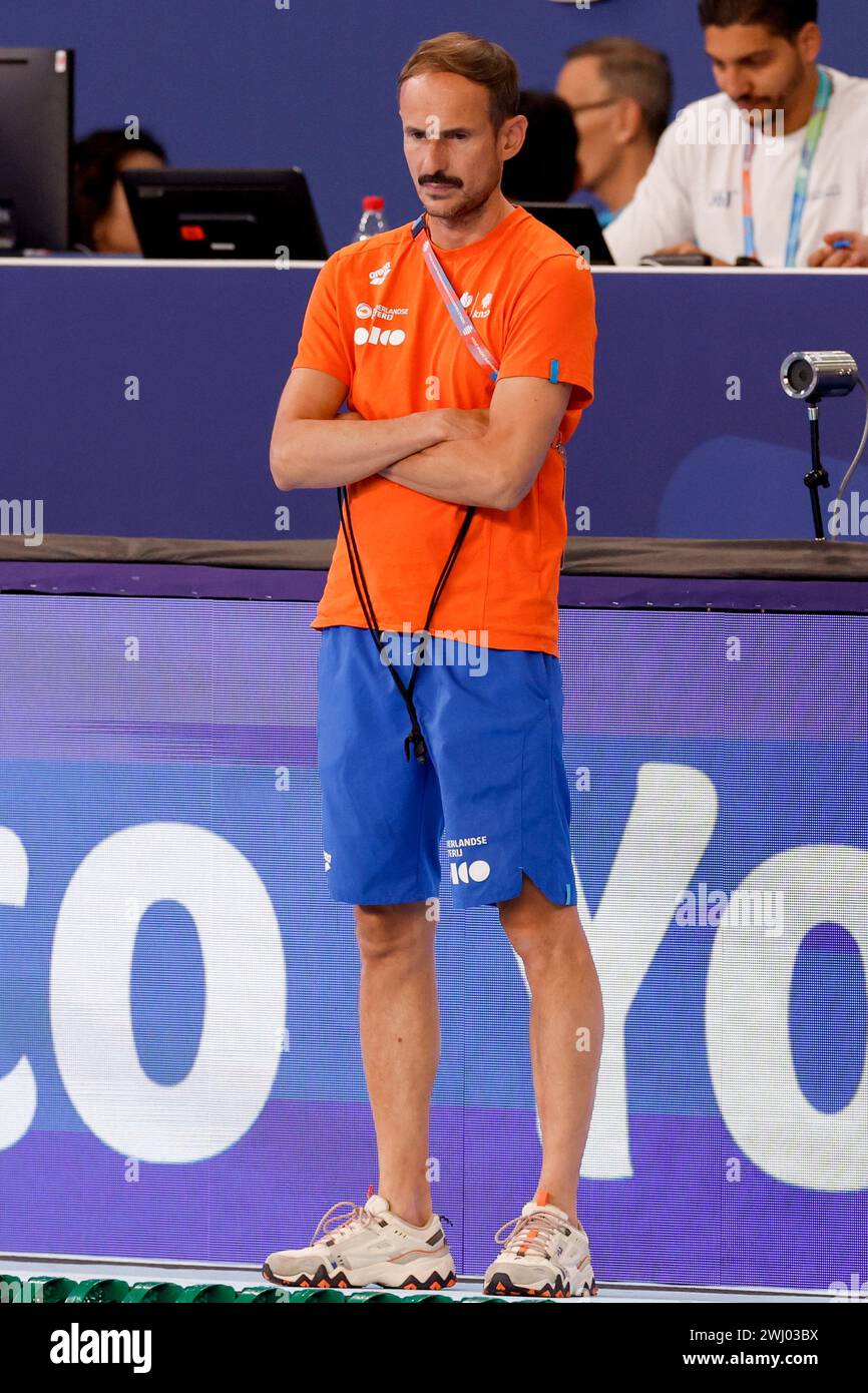 DOHA, QATAR - FEBRUARY 12: coach Patrick Pearson of the Netherlands ...