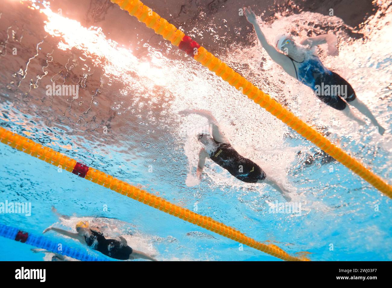 Anastasiia Kirpichnikova of France, center, Maddy Gough of Australia ...