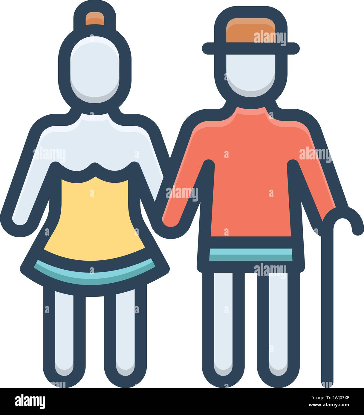 Citizen seniors Stock Vector Images - Alamy