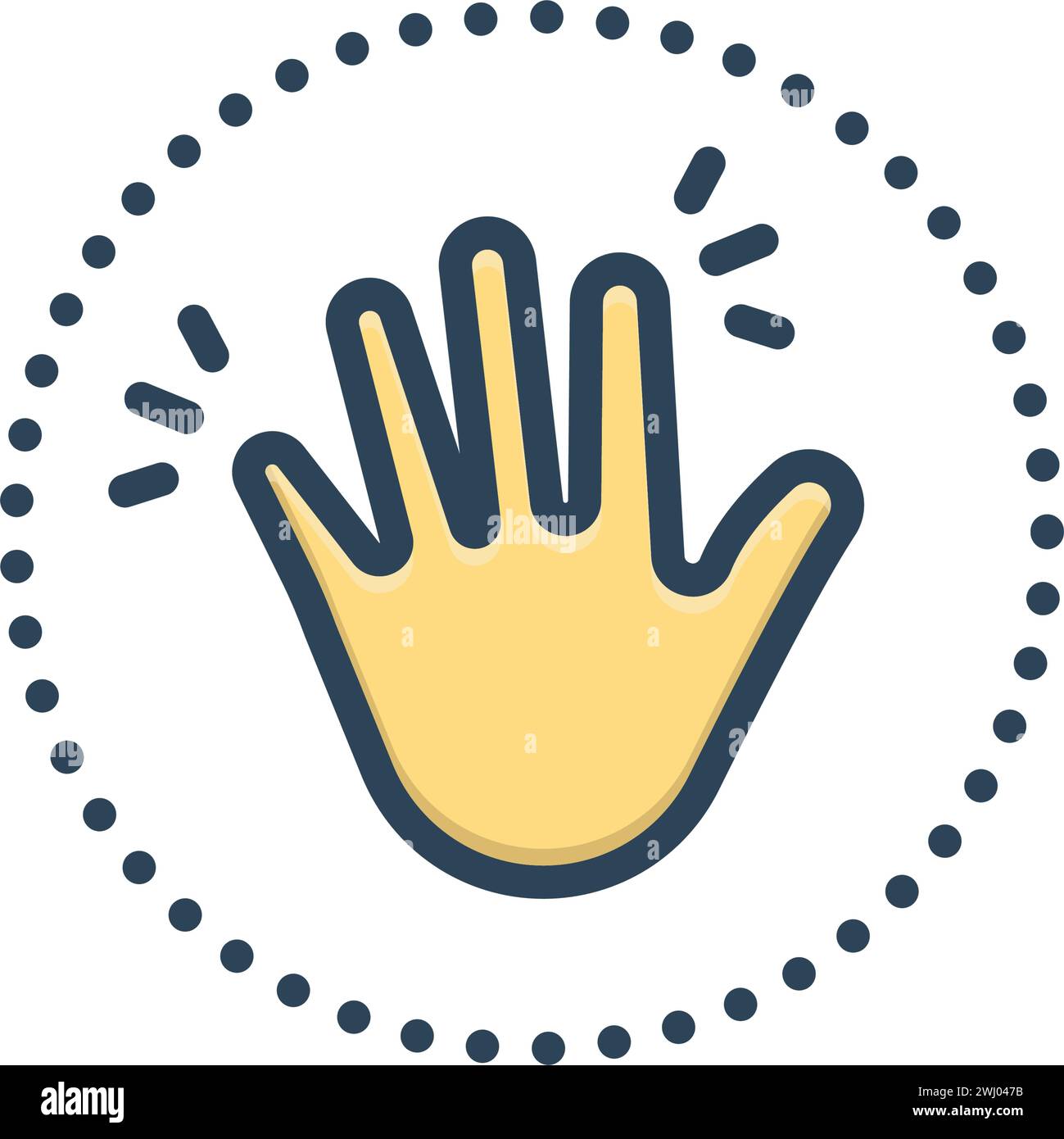 Bye icon Cut Out Stock Images & Pictures - Alamy