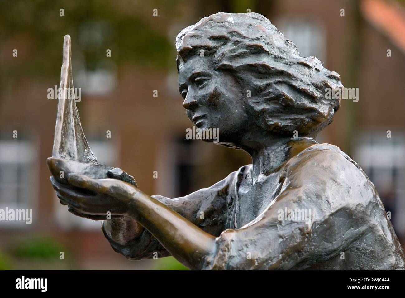 Sculpture Caroline rocks a ship to safety, artist Peters and. Petersen ...
