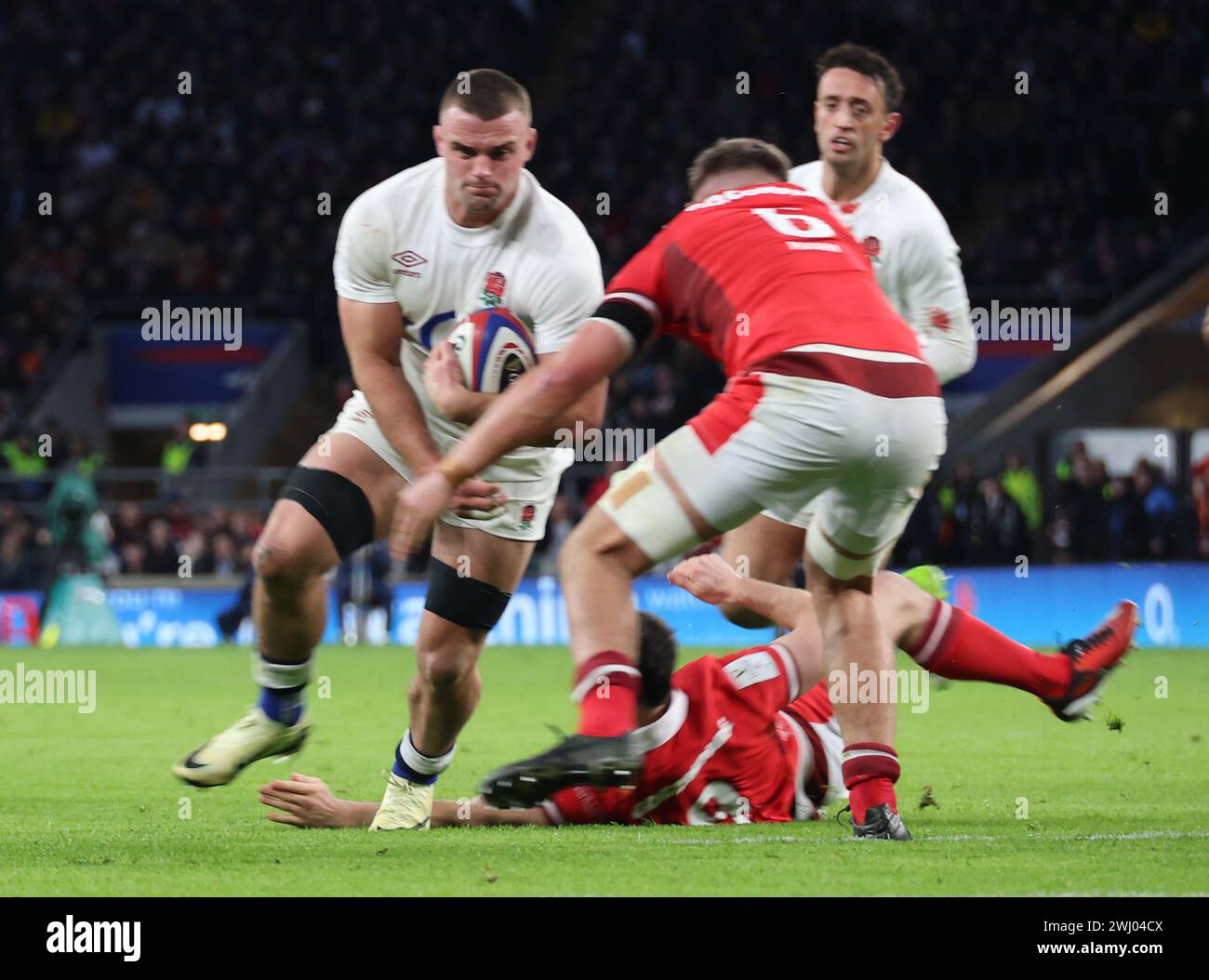 England's Ben Earl (Saracens) during Guiness 6 Nations Rugby match between England against Wales ...