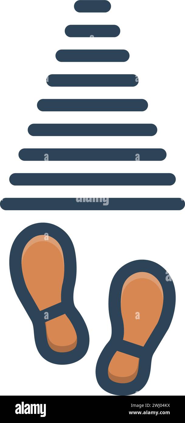 Icon for step,foot Stock Vector Image & Art - Alamy