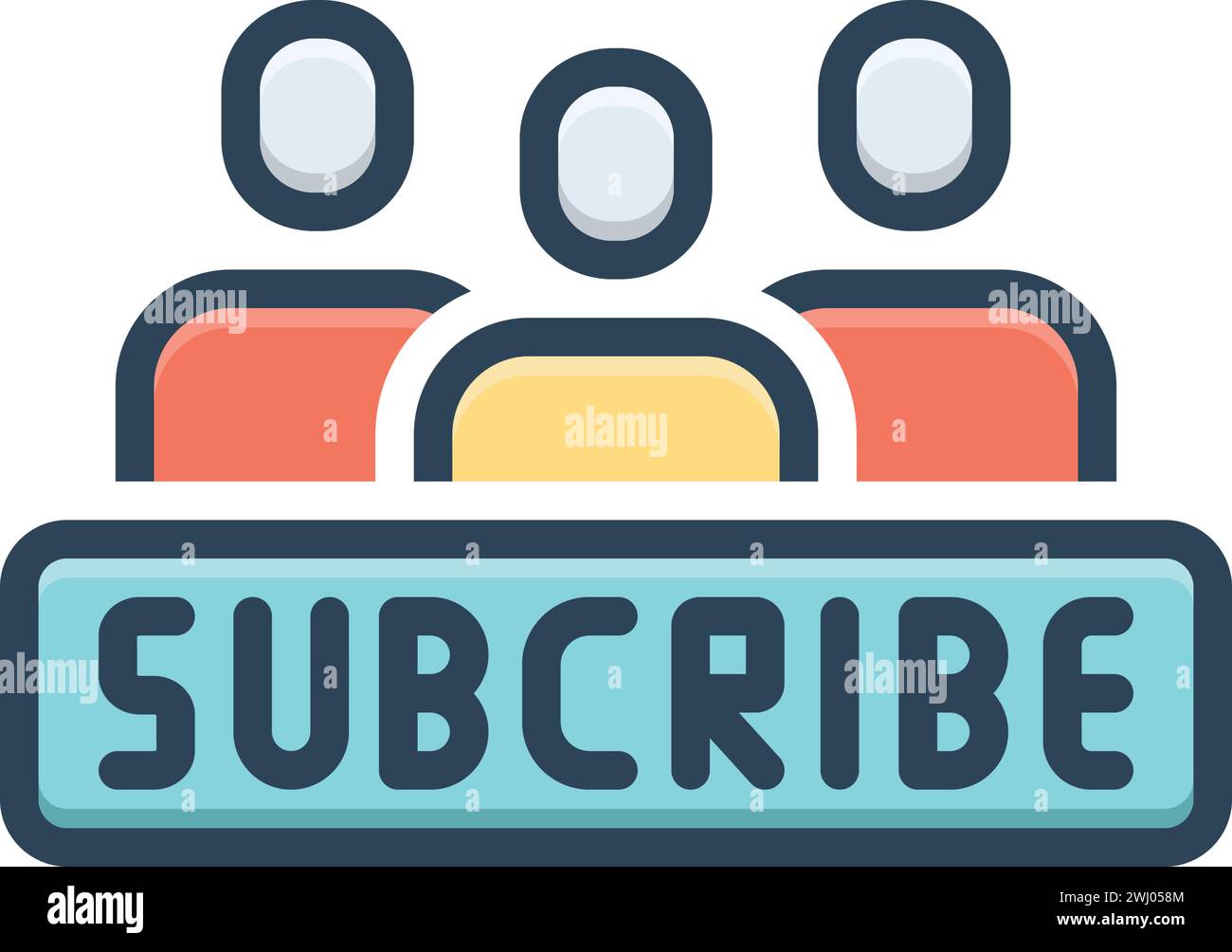 Subscribers vector vectors Stock Vector Images - Alamy