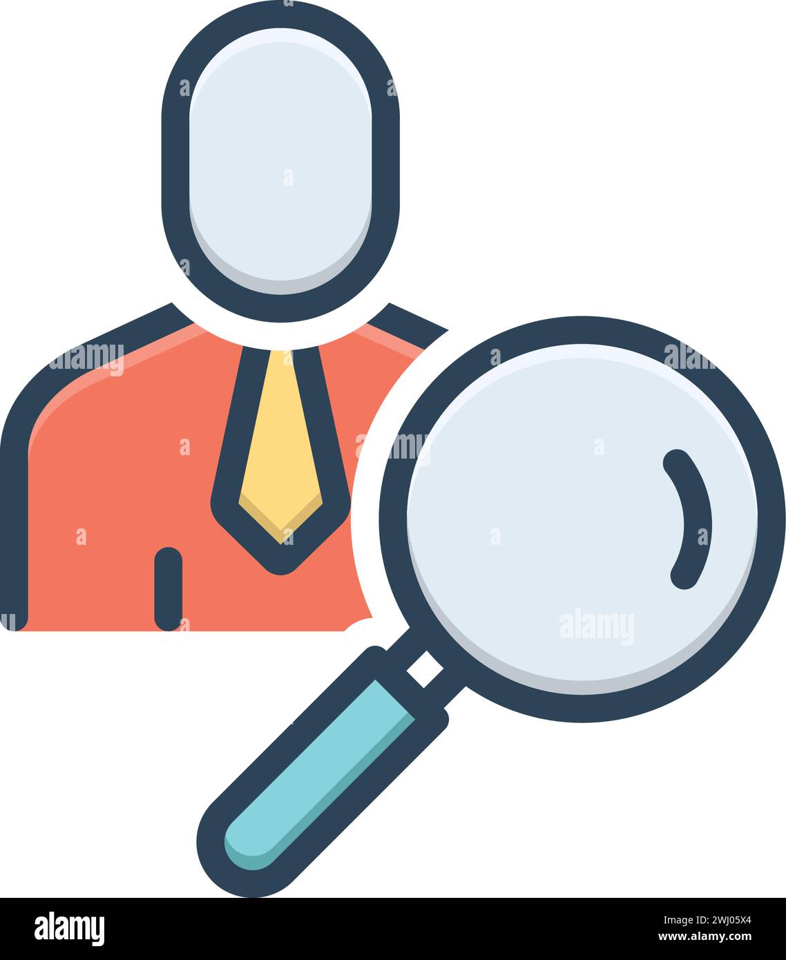 Icon researcher investigator Stock Vector Images - Alamy