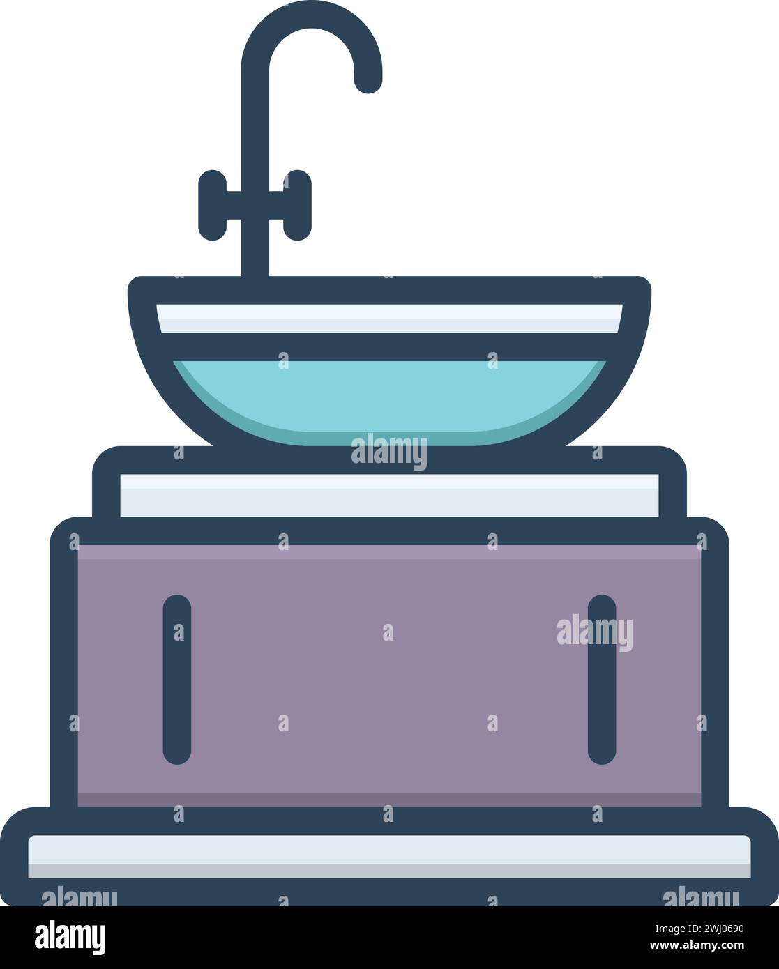Wash basin vector vectors hi-res stock photography and images - Alamy