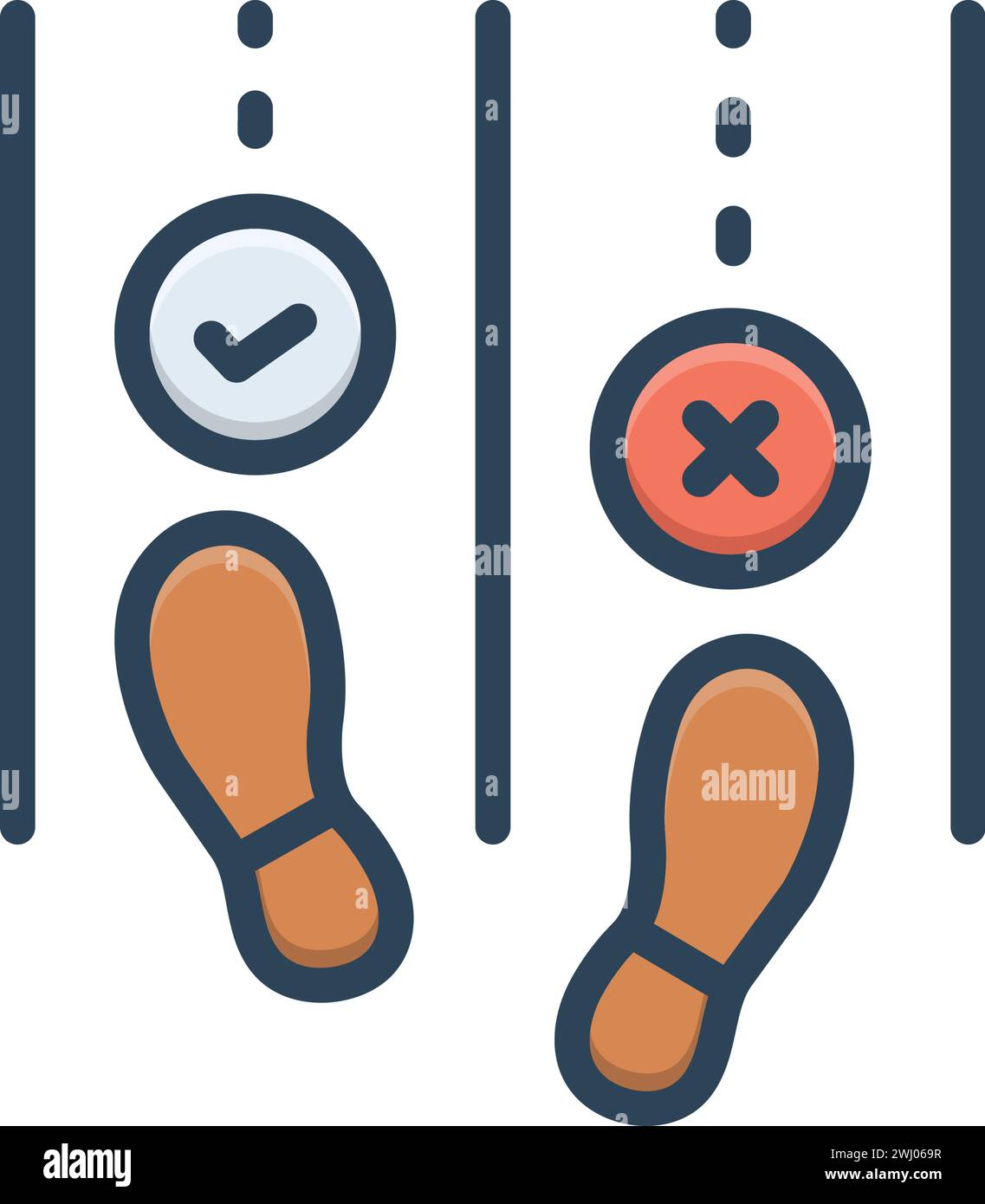 Icon for sometimes,foot print Stock Vector Image & Art - Alamy