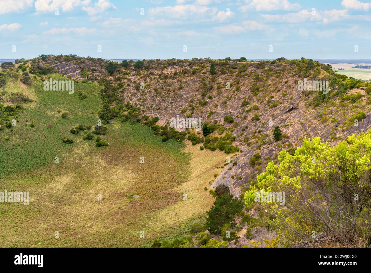 Mt Schank crater rim walk, South Australia Stock Photo - Alamy
