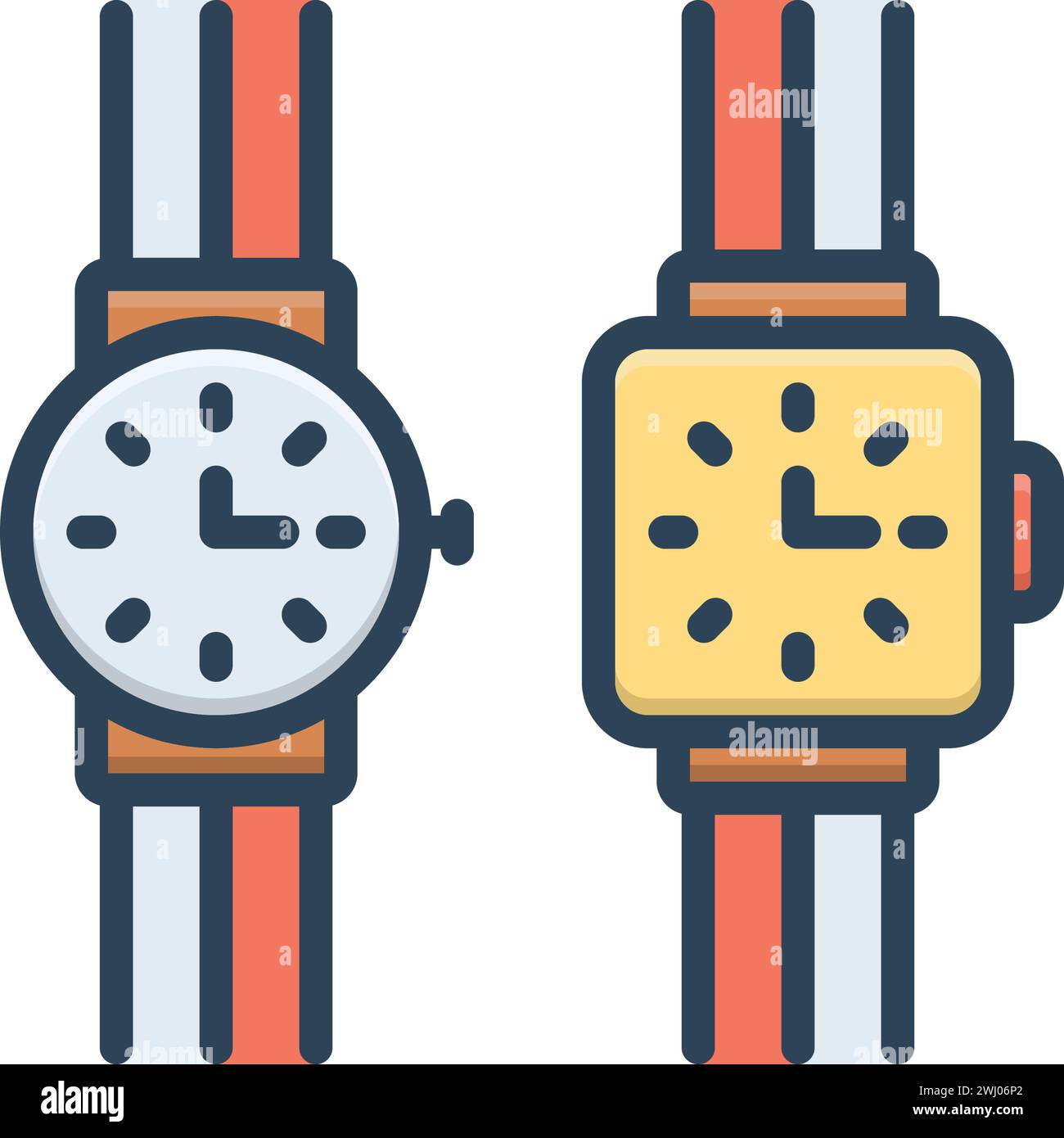 Watches timepiece Stock Vector Images - Alamy
