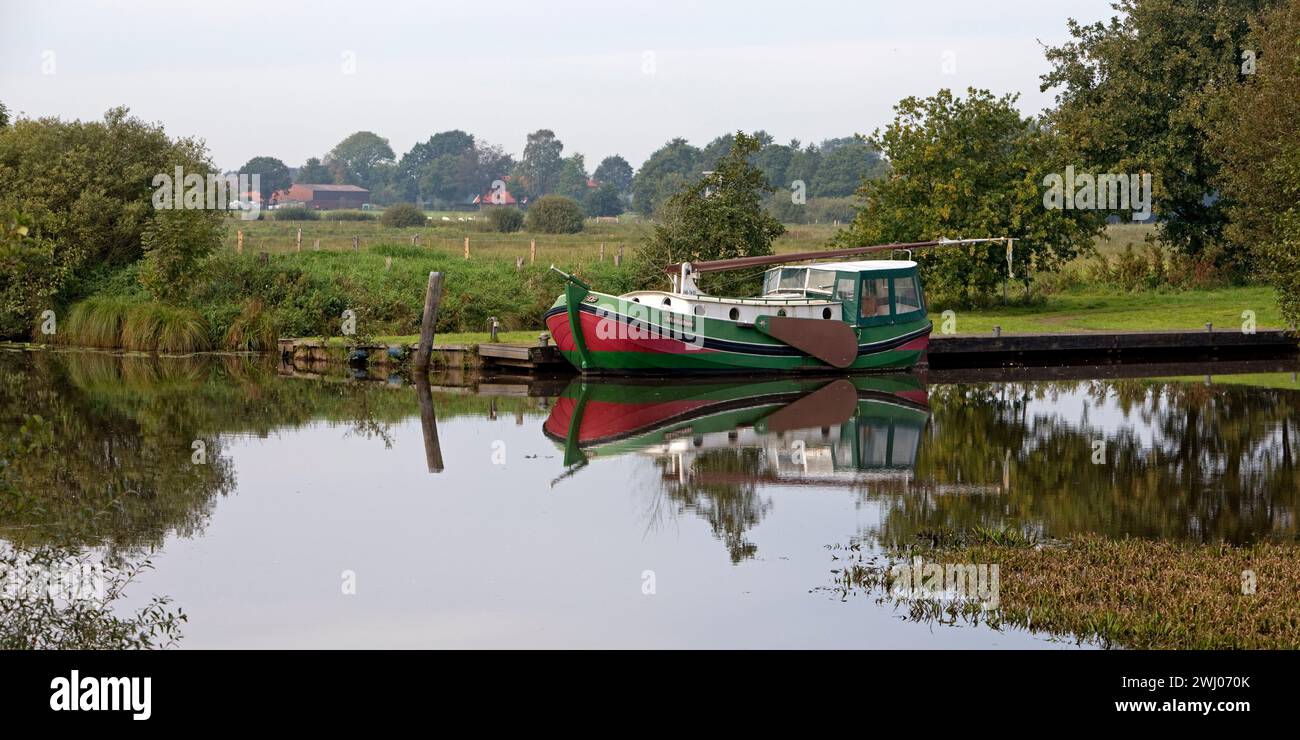 Tjalk Mariechen in the Fehnmuseum Eiland, Grossefehn, East Frisia ...