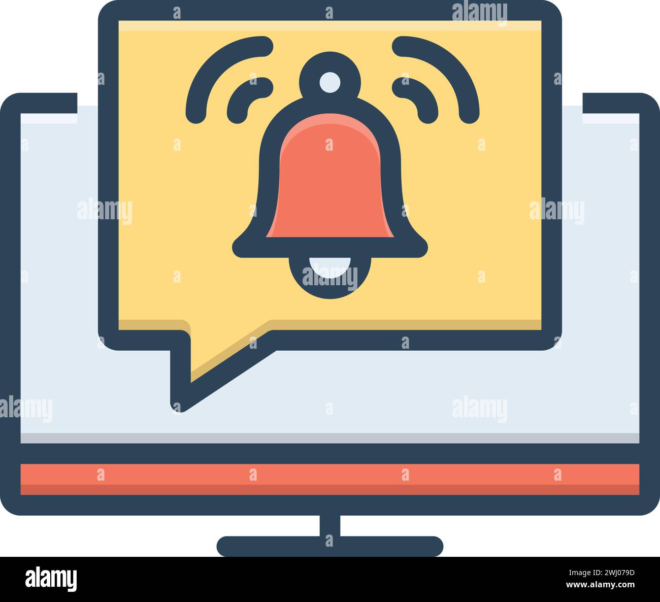 Icon for noticed,notification Stock Vector Image & Art - Alamy