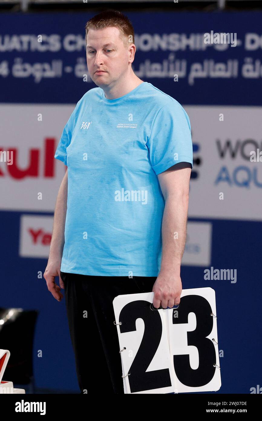 DOHA, QATAR - FEBRUARY 12: Official Ben van Ziel of the Netherlands ...