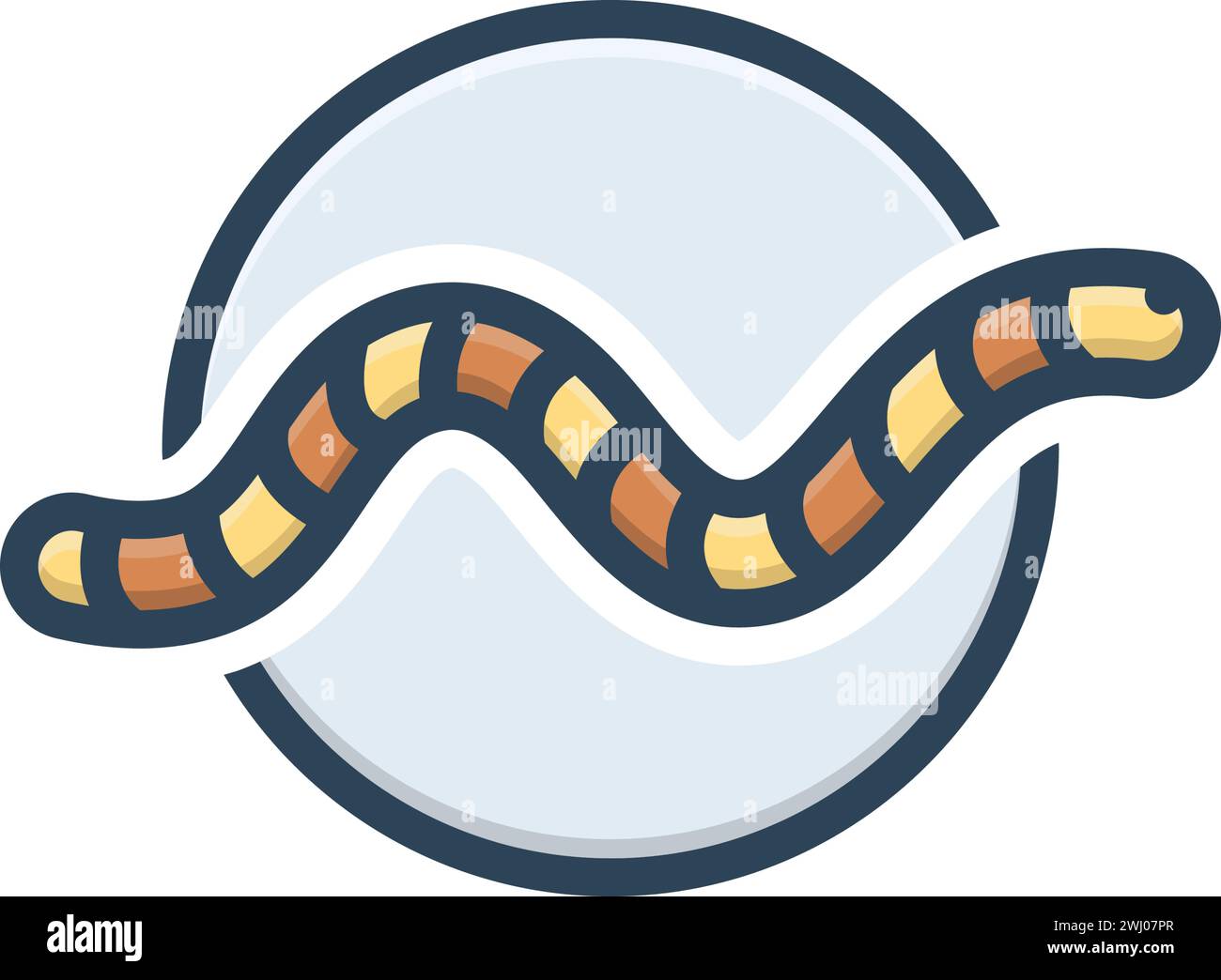 Icon for worm ,gummy Stock Vector Image & Art - Alamy