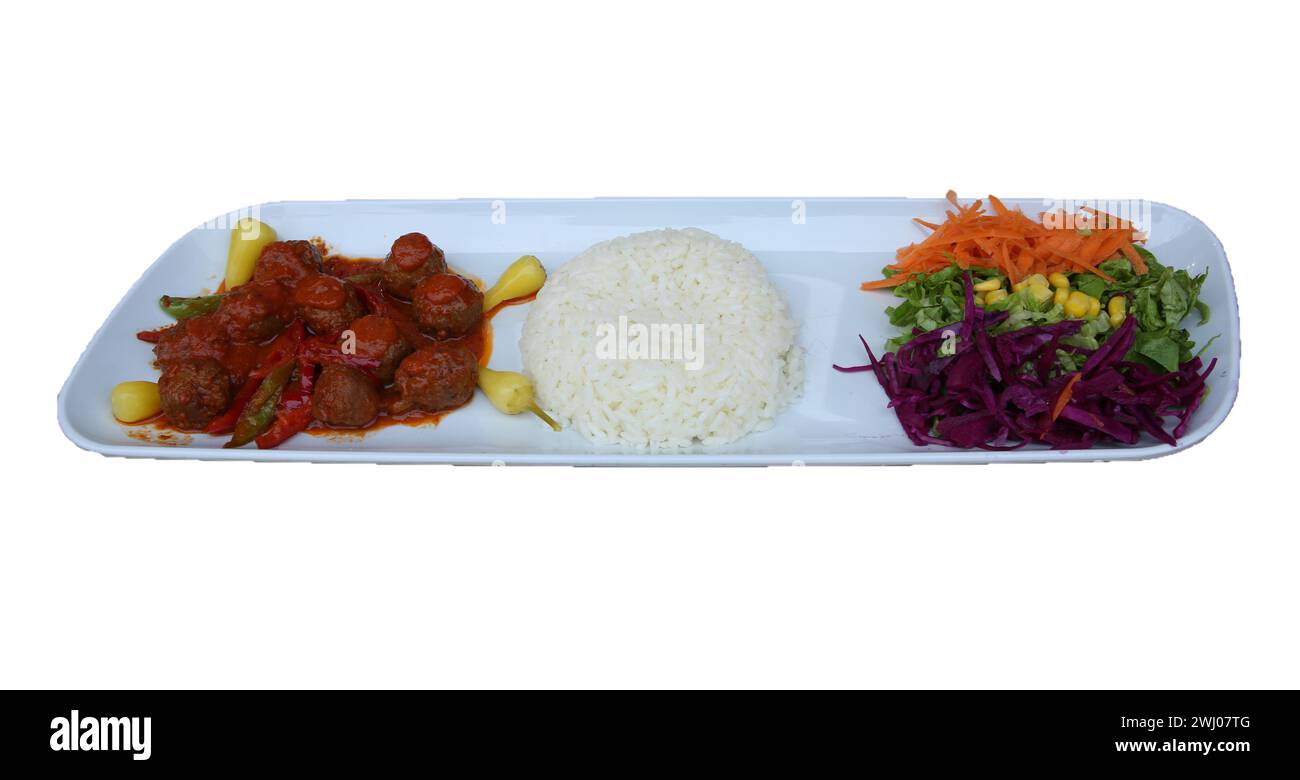 Food meatballs fried chicken Cut Out Stock Images & Pictures - Alamy