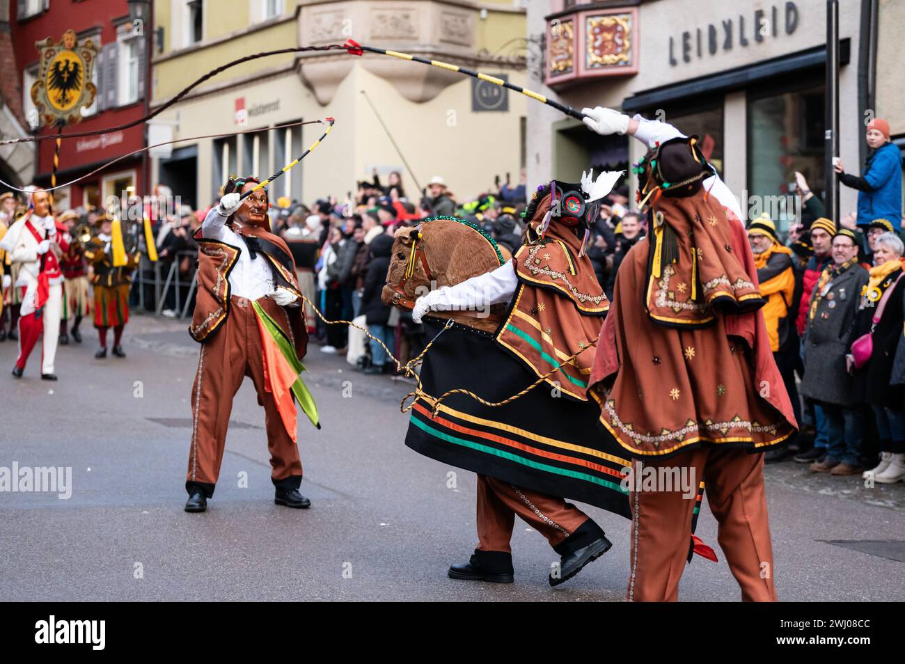 Rottweil, Germany. 12th Feb, 2024. A Benner-Rössle with drivers ...