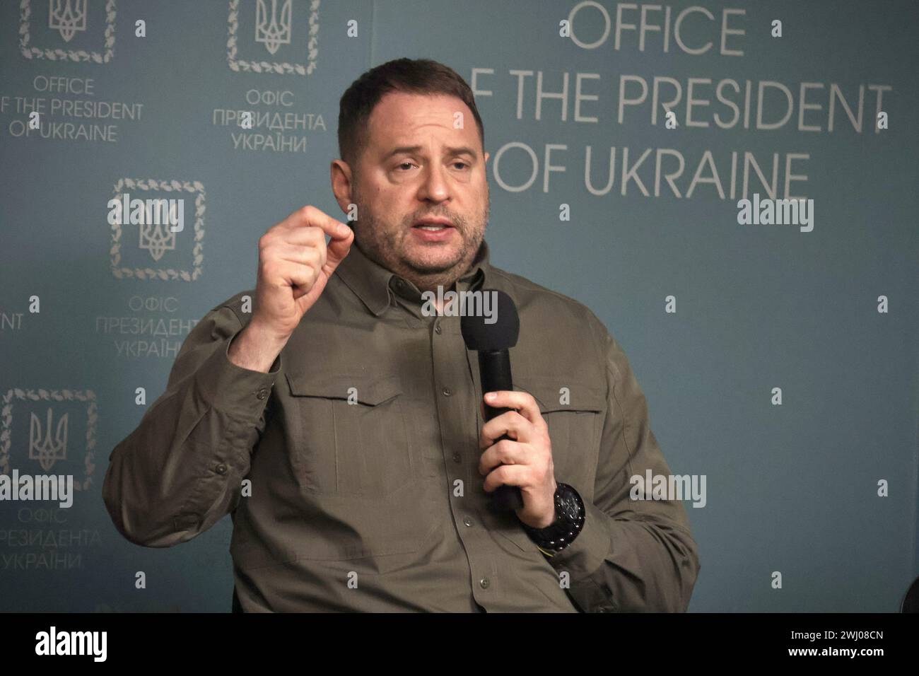 KYIV, UKRAINE - FEBRUARY 09, 2024 - Head of the Office of the President ...