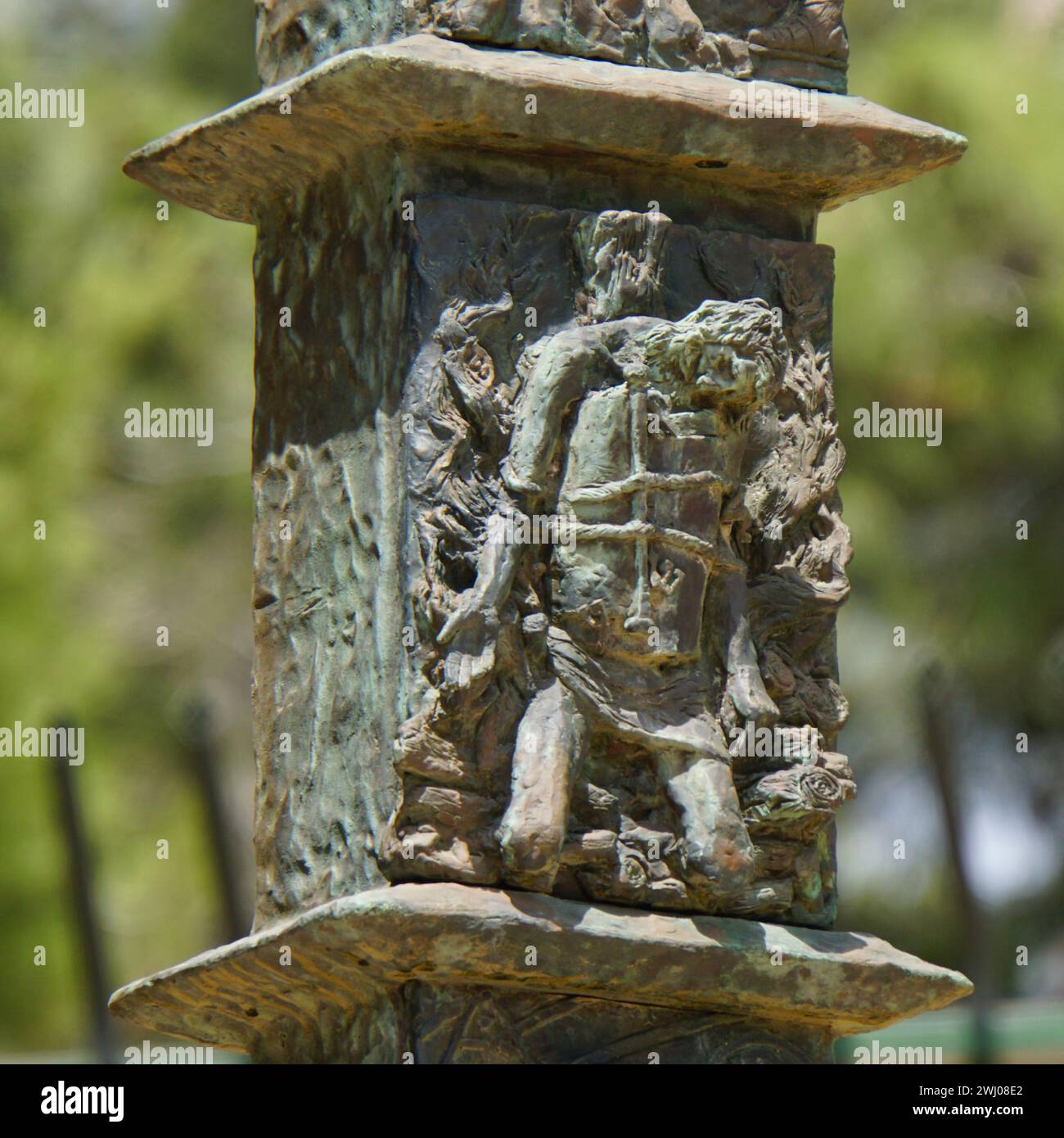 Martyr Chanina in Rome; Menorah in front of the Knesset in Jerusalem ...