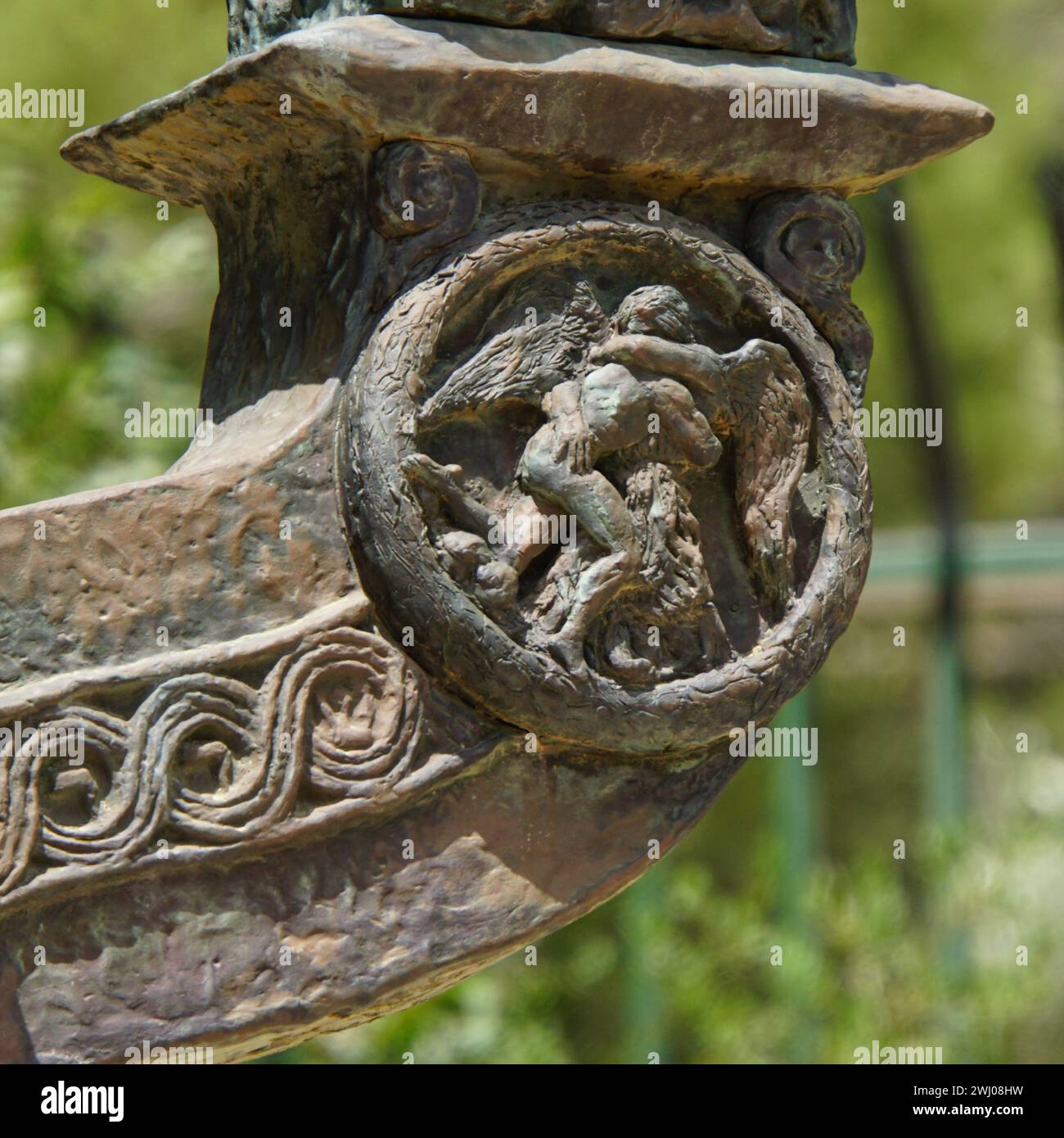 Jacob's battle at the Jabbok; Menorah in front of the Knesset in ...