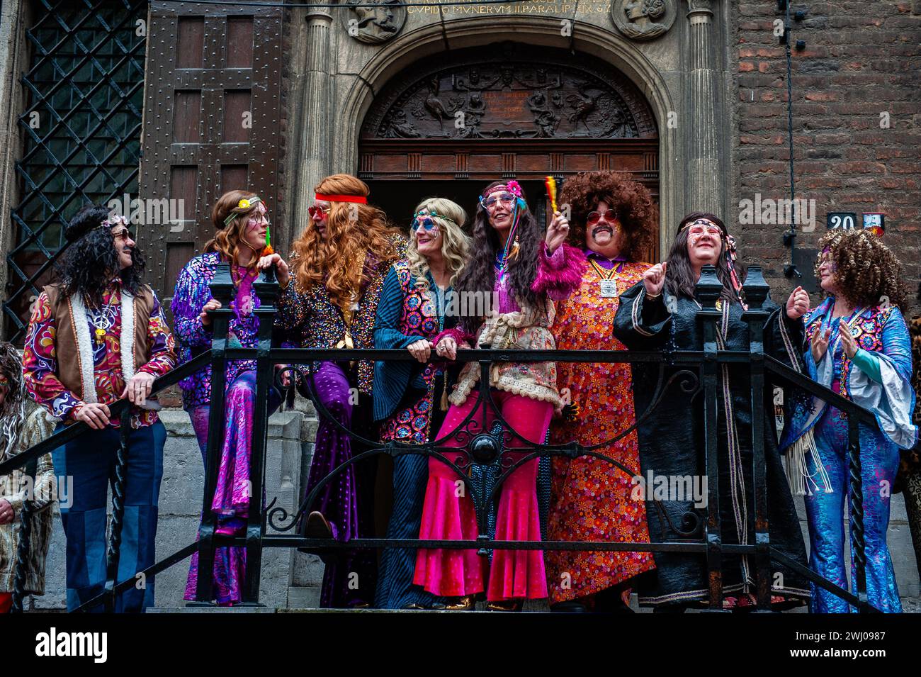 Nijmegen, Netherlands. 11th Feb, 2024. Hubert Bruls in an orange ...