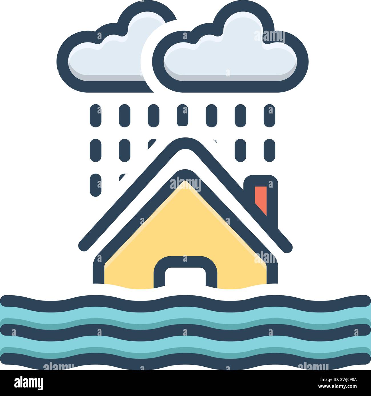 Icon for severe,flood Stock Vector Image & Art - Alamy