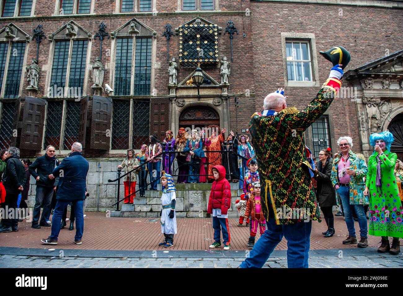 Nijmegen, Netherlands. 11th Feb, 2024. The parade is seen passing in ...
