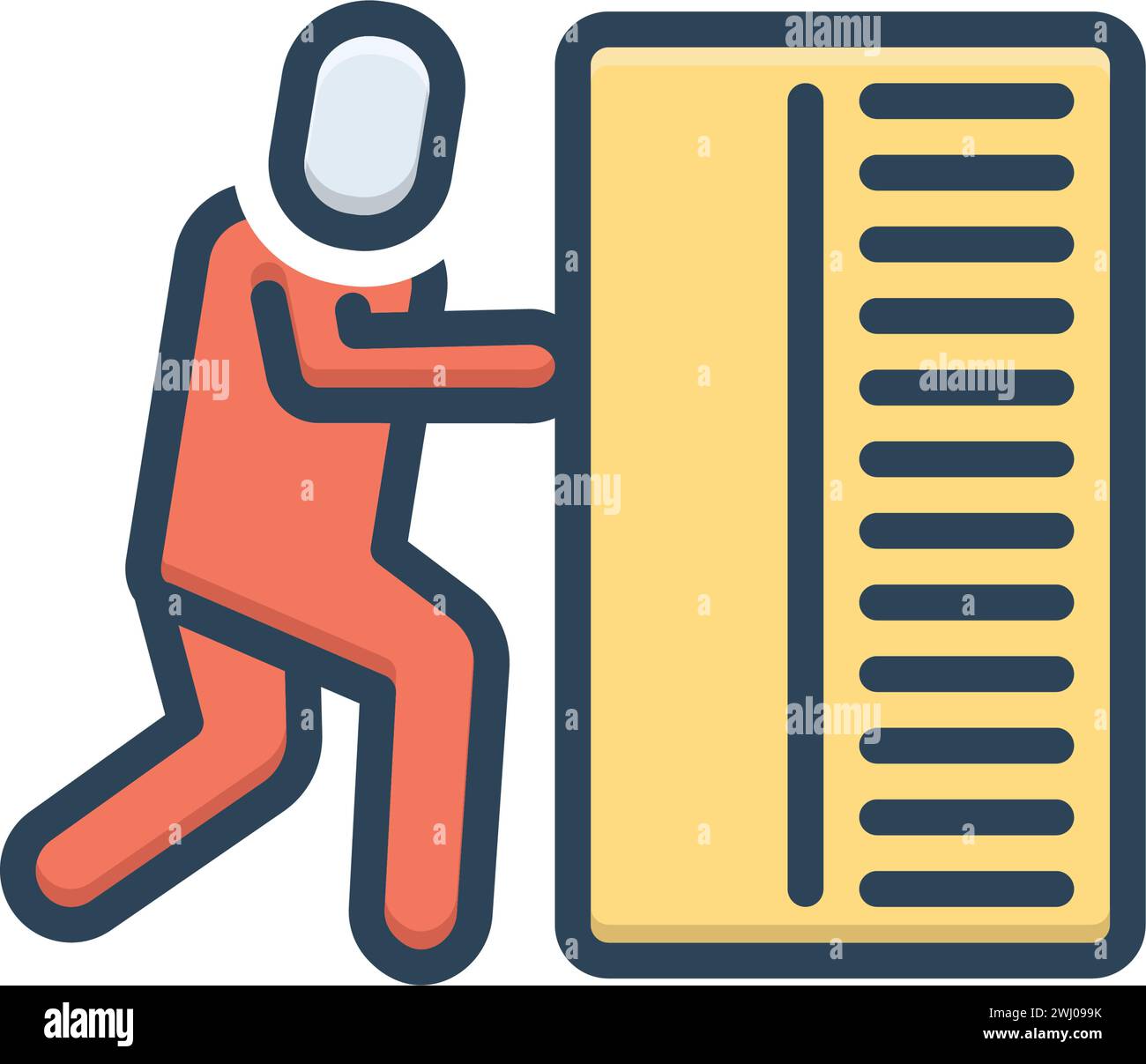 Icon for pushing,shove Stock Vector Image & Art - Alamy