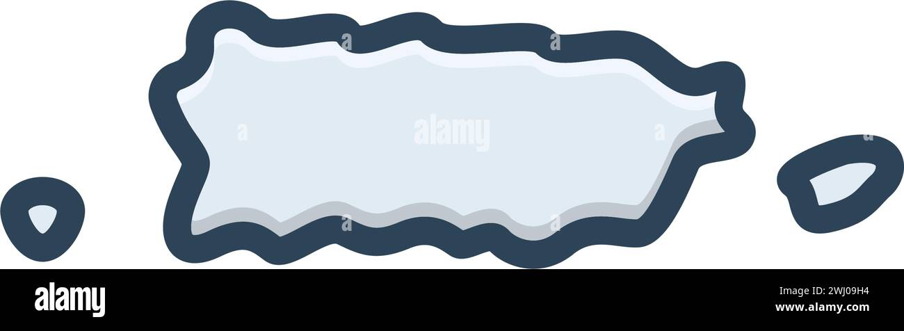 Puerto rico island map Stock Vector Images - Alamy