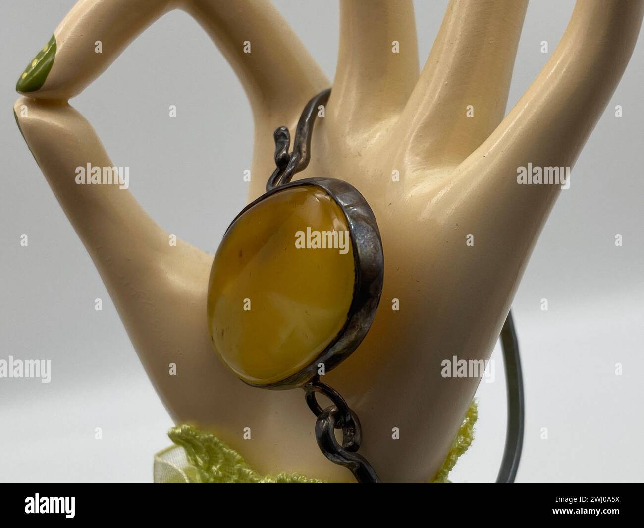 Hand holding glass object on palm Stock Photo - Alamy