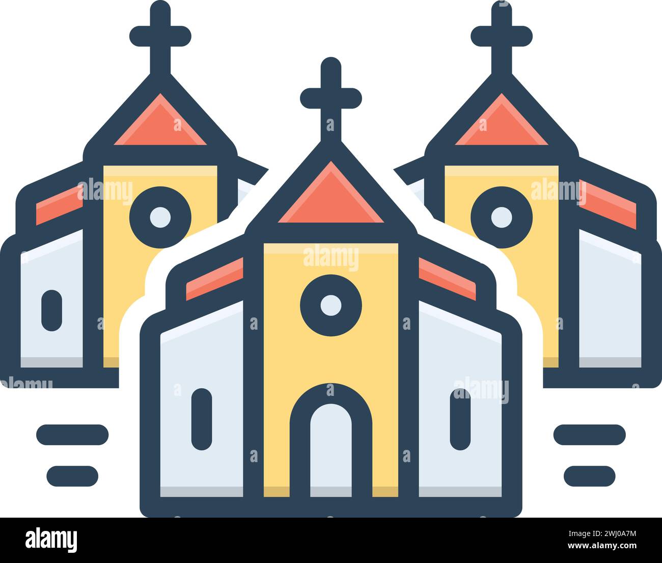 Building churches Stock Vector Images - Alamy