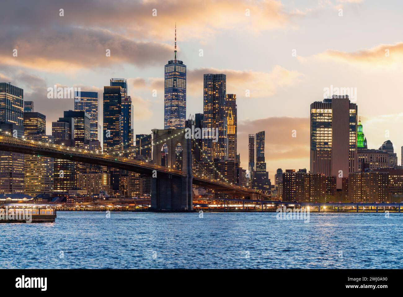New York City skyline from Brooklyn Stock Photo - Alamy