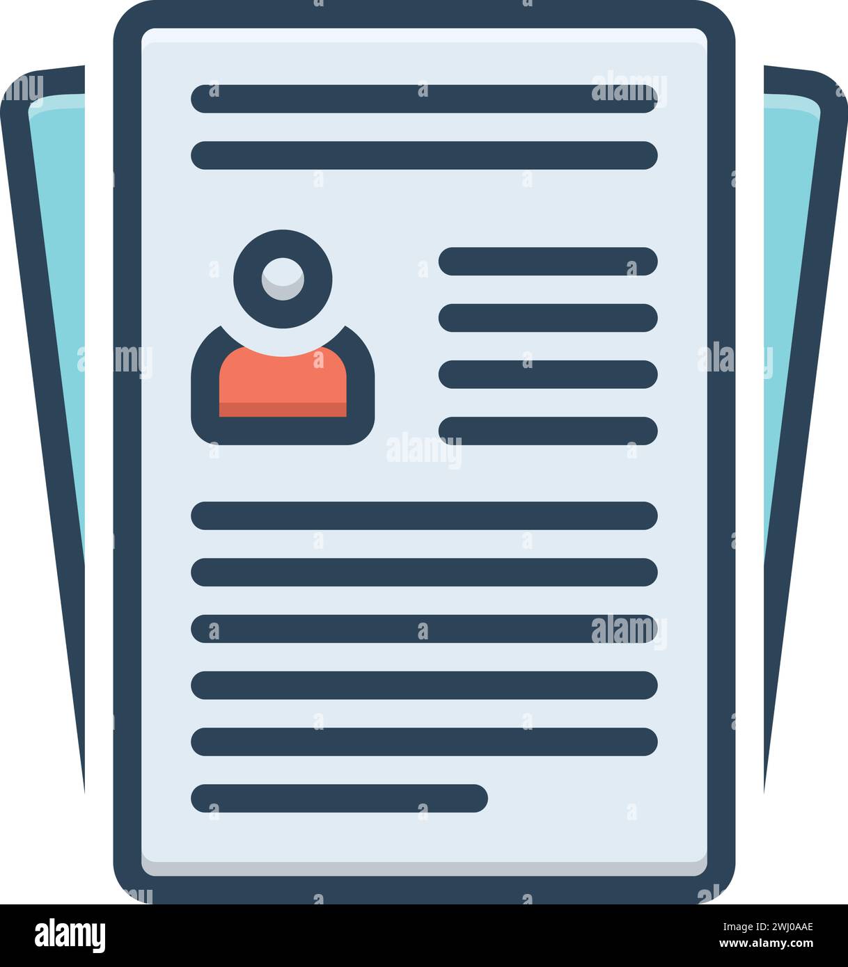 Icon for resume,summary Stock Vector Image & Art - Alamy