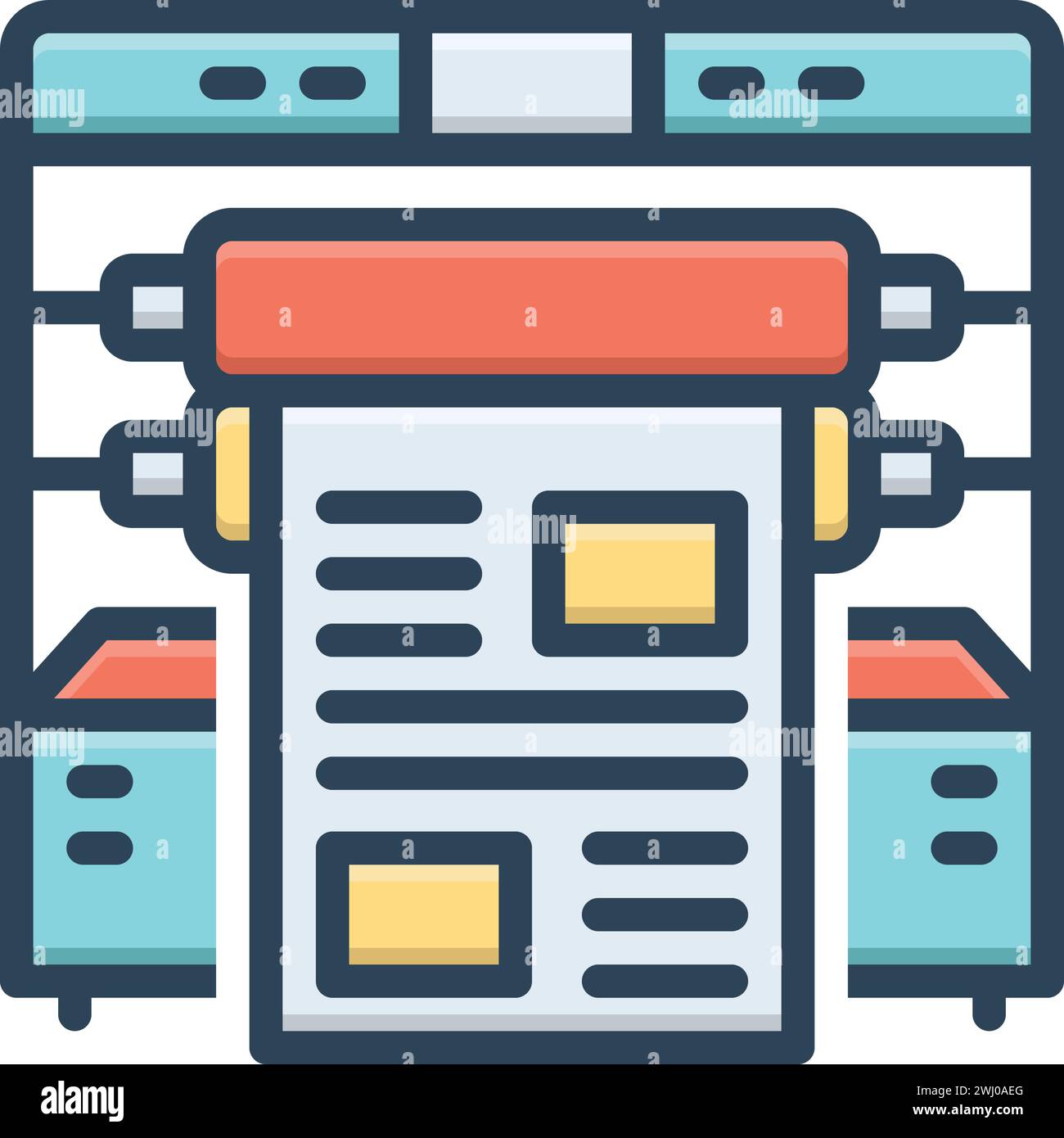 Offset machine Stock Vector Images - Alamy