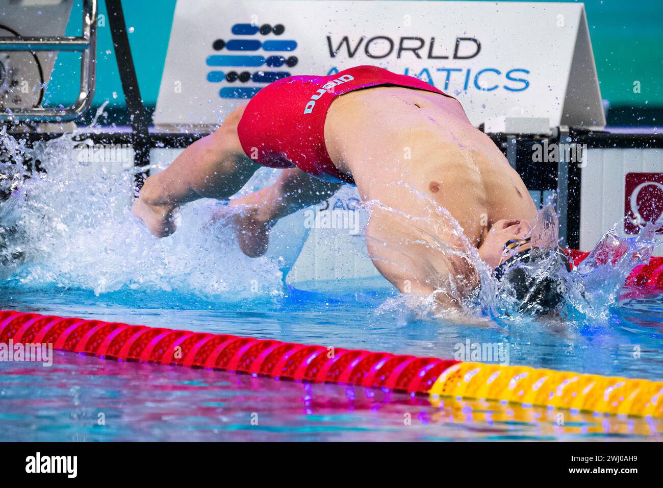 Doha, Qatar. 12th Feb, 2024. Miroslav Knedla of Czechia competes in the ...