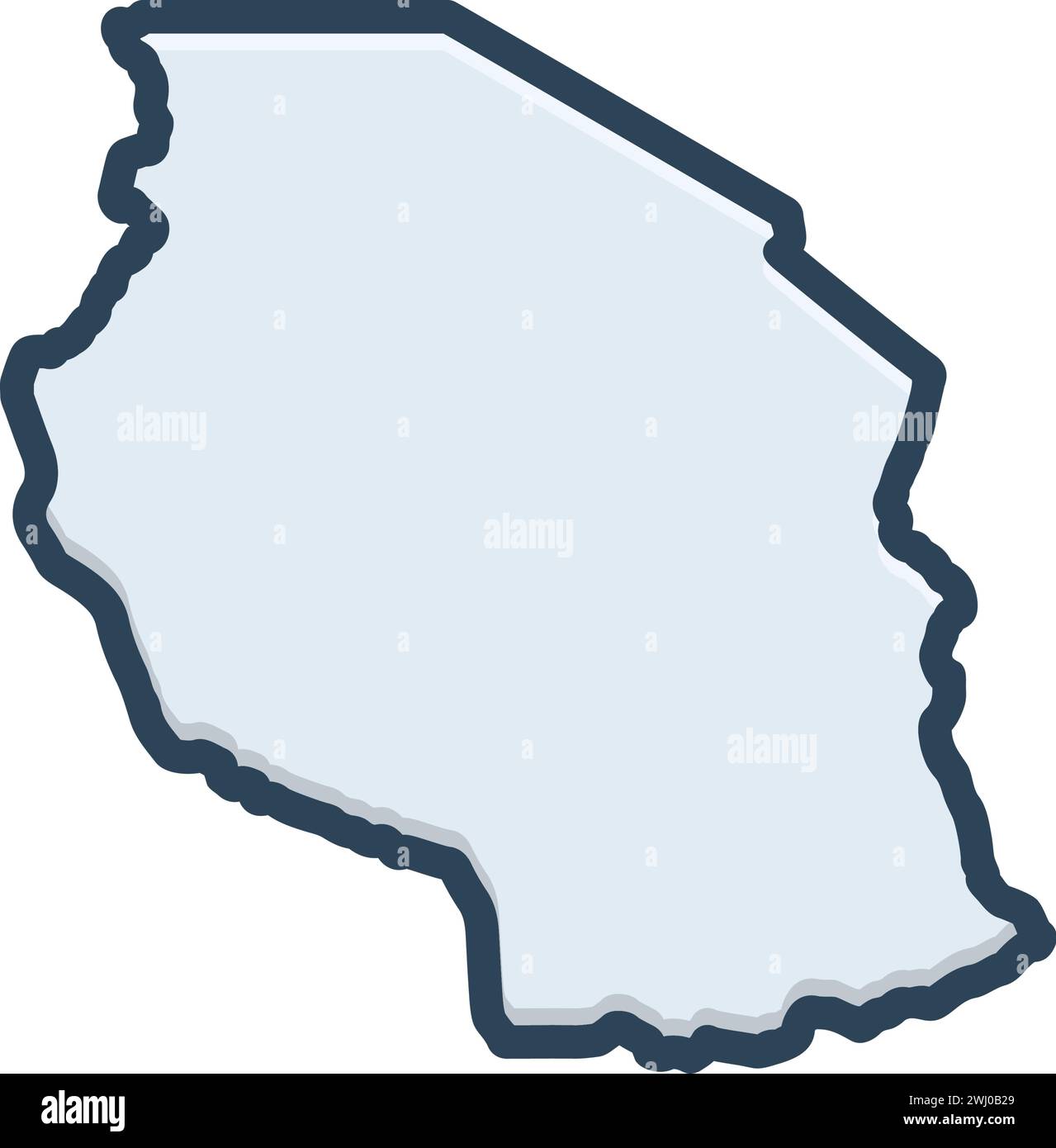 Tanzania map Stock Vector Images - Alamy