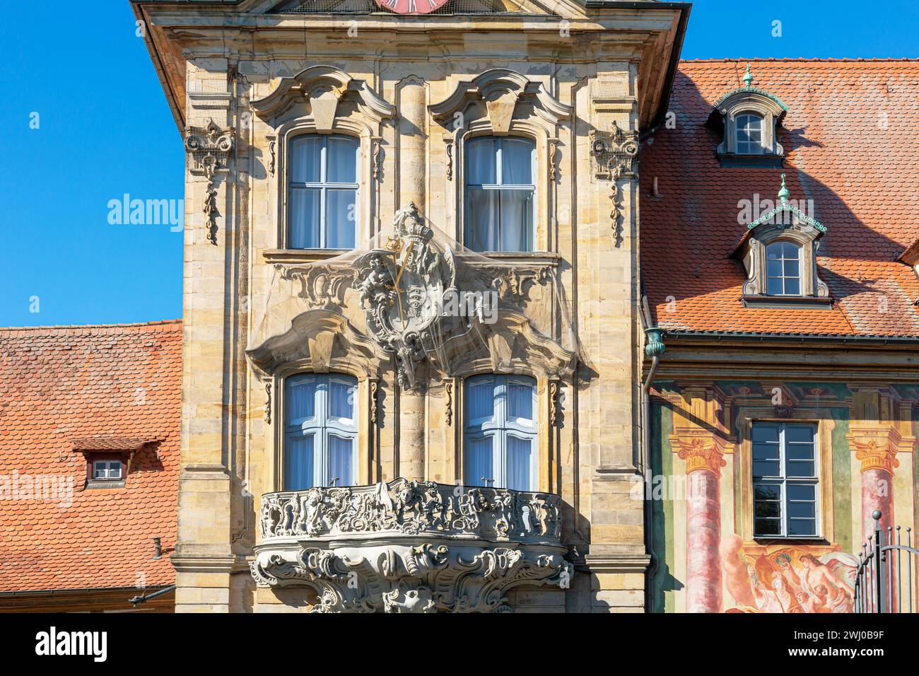 Rococo balconies hi-res stock photography and images - Alamy
