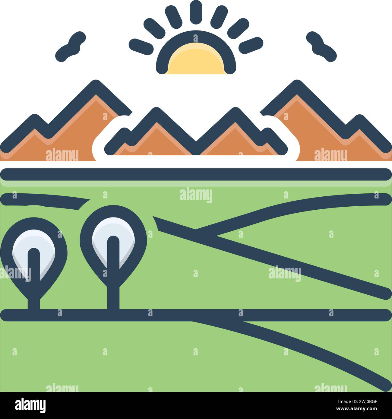 Icon for landscape,scenery Stock Vector Image & Art - Alamy