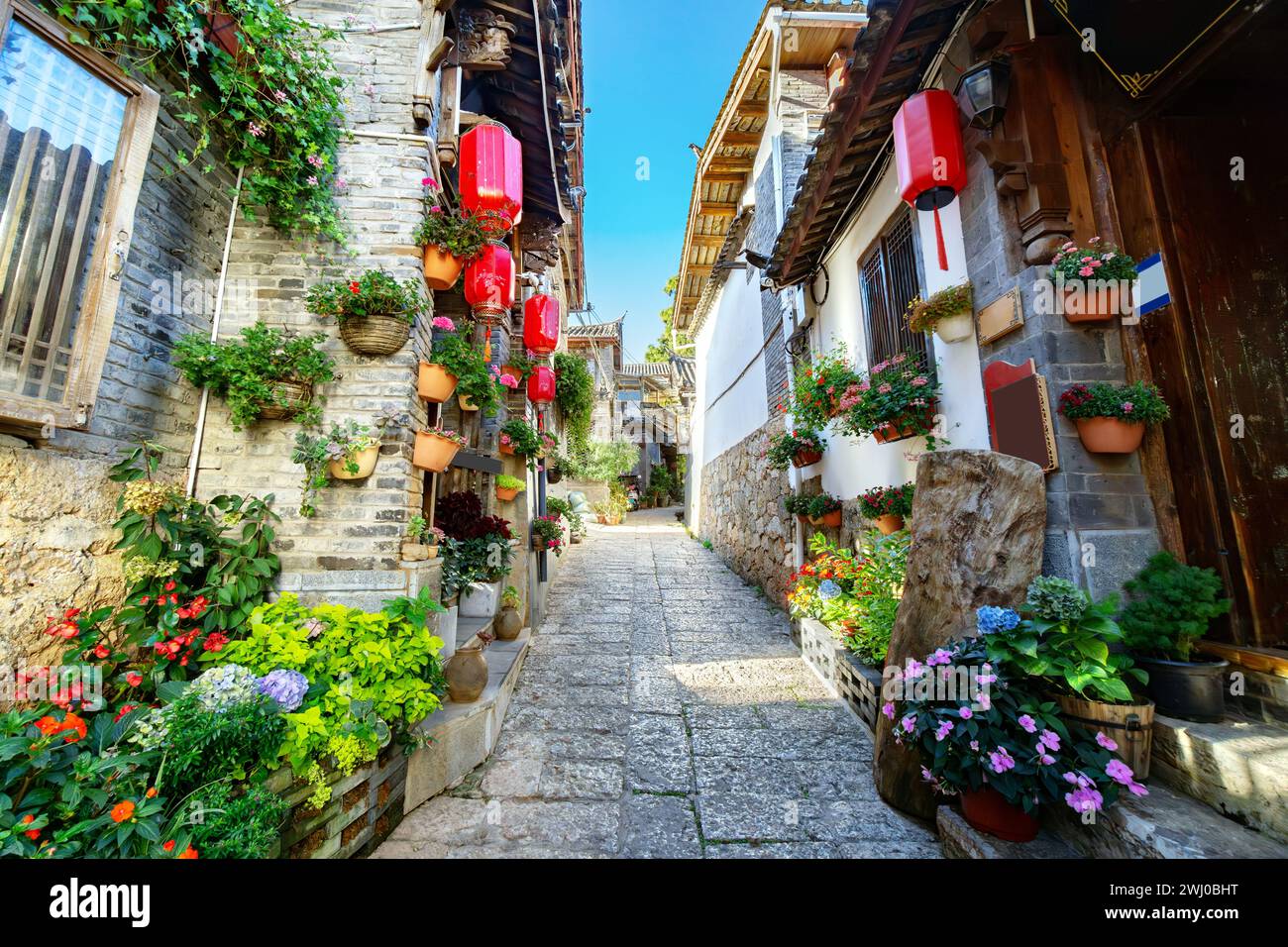 The Old Town of Lijiang is a UNESCO World Heritage Site and a famous ...