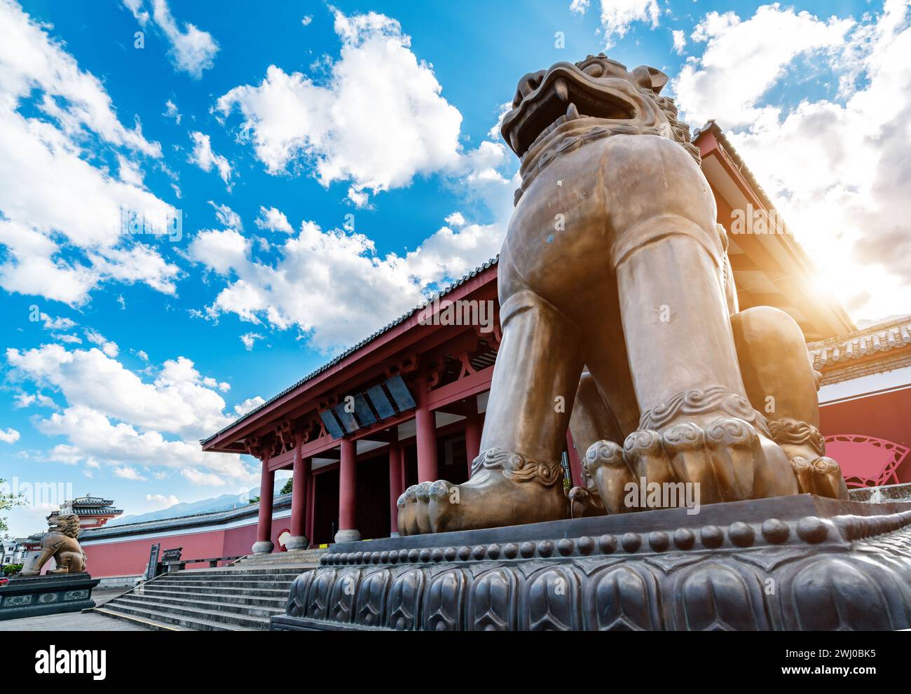 Chongsheng temple Three Pagodas in Dali city Yunnan provice, China ...