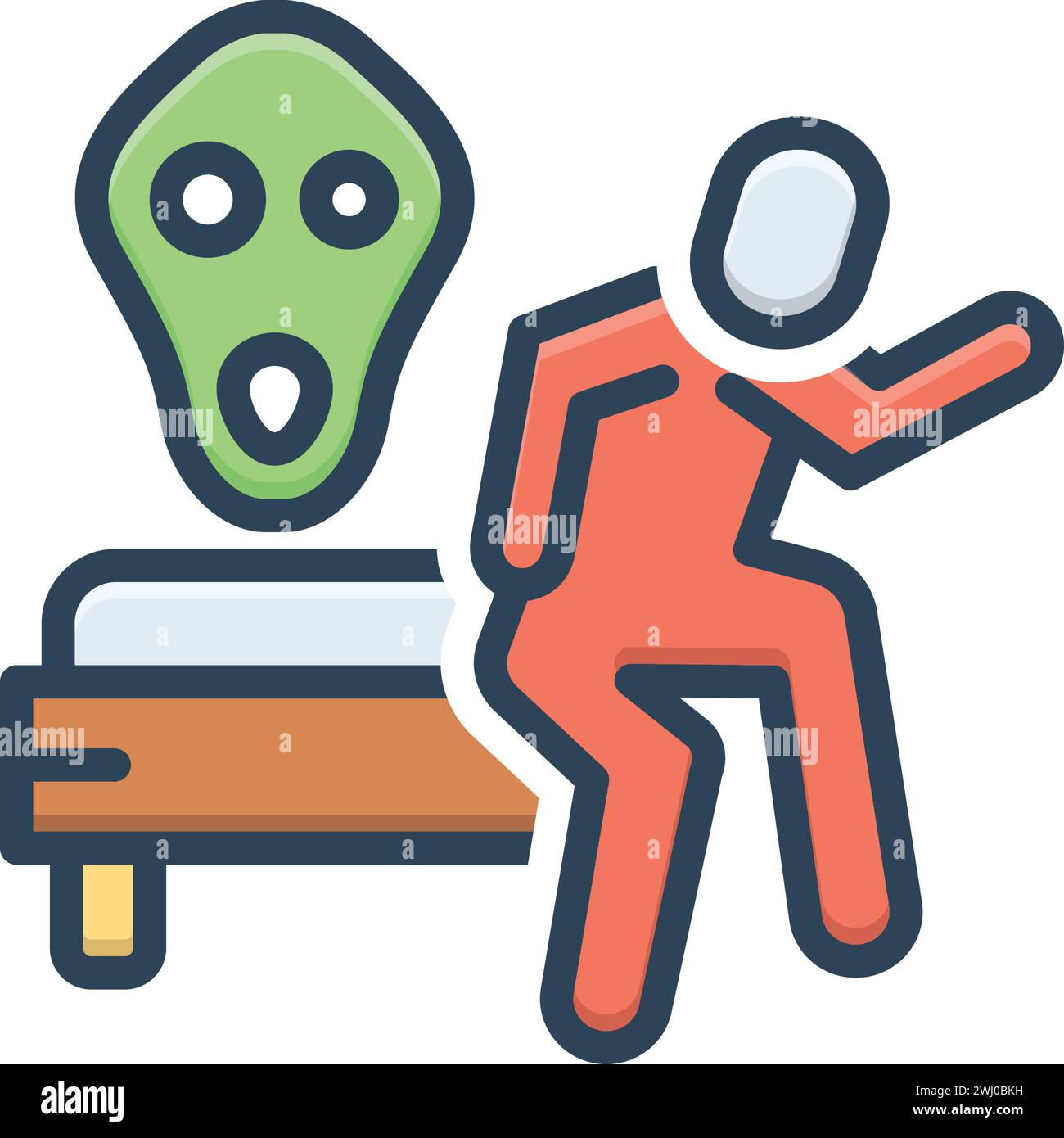 Icon for scared,frightened Stock Vector Image & Art - Alamy